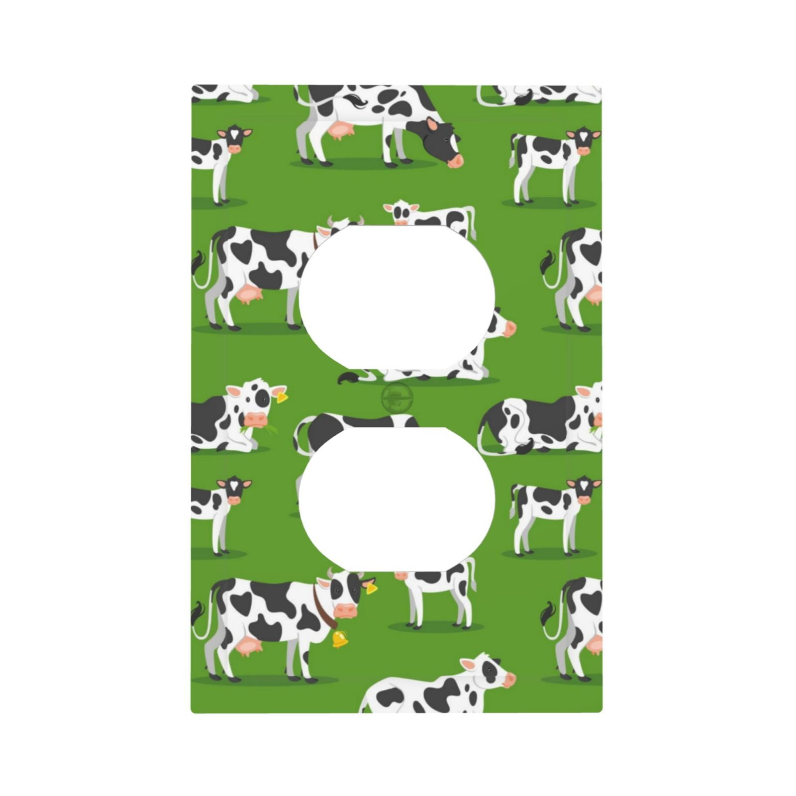 KLL Cows With Calfs Green Pattern Electrical Outlet Covers, 3" x 5" 1 ...
