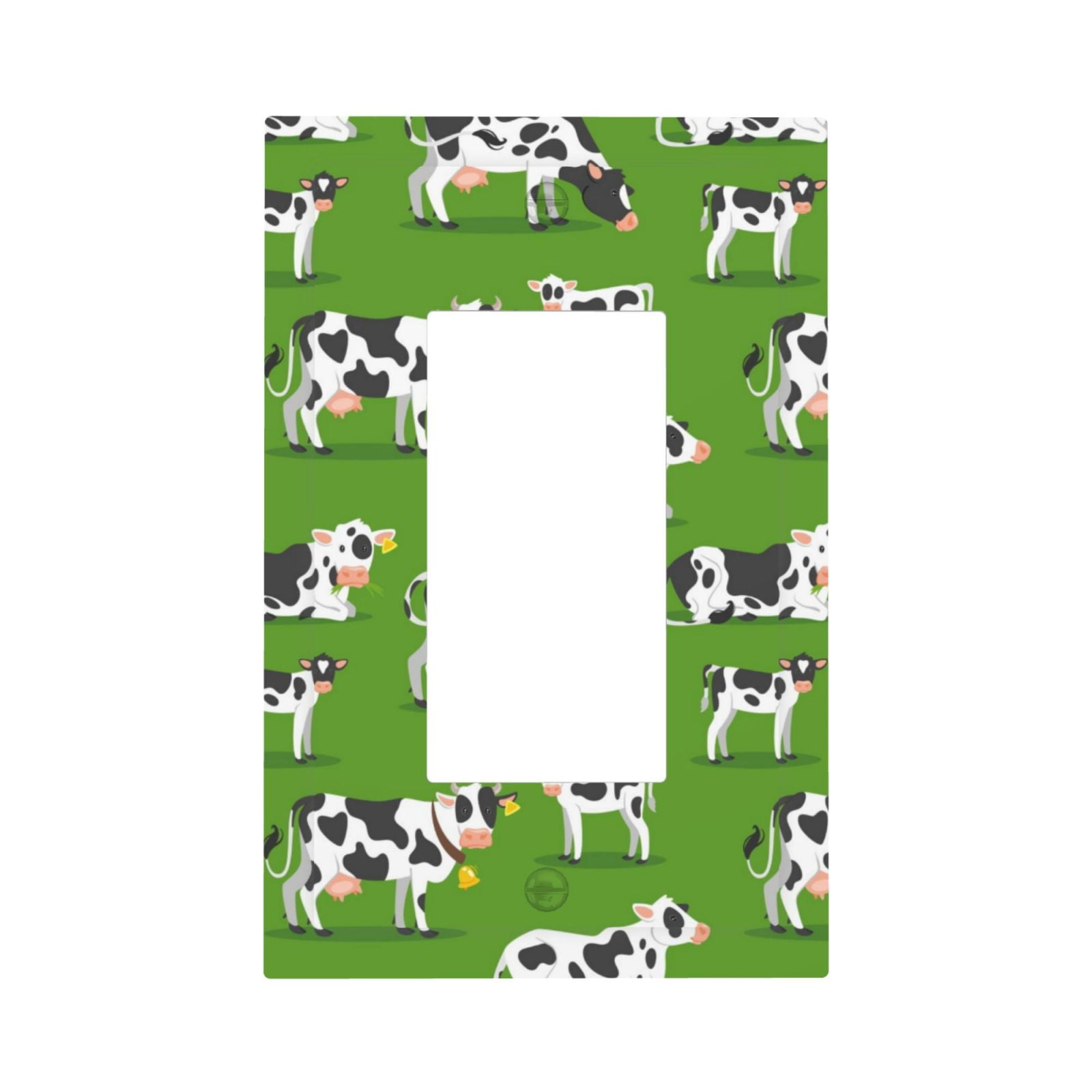 KLL Cows With Calfs Green Pattern Electrical Outlet Covers, 3" x 5" 1 ...