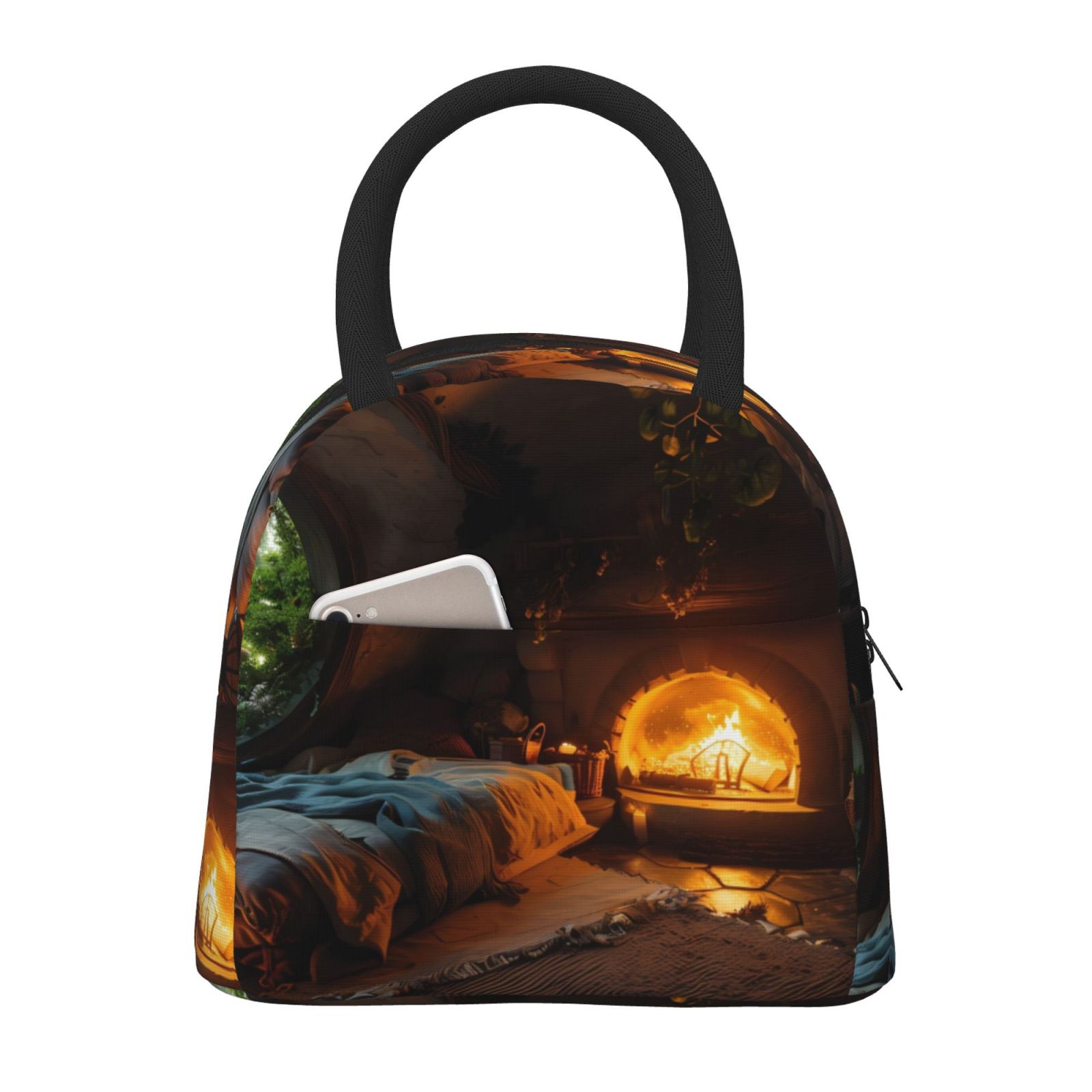 KLL Cozy Tree Hole Cabin for Insulated Lunch Bag- Leakproof Cooler Tote ...