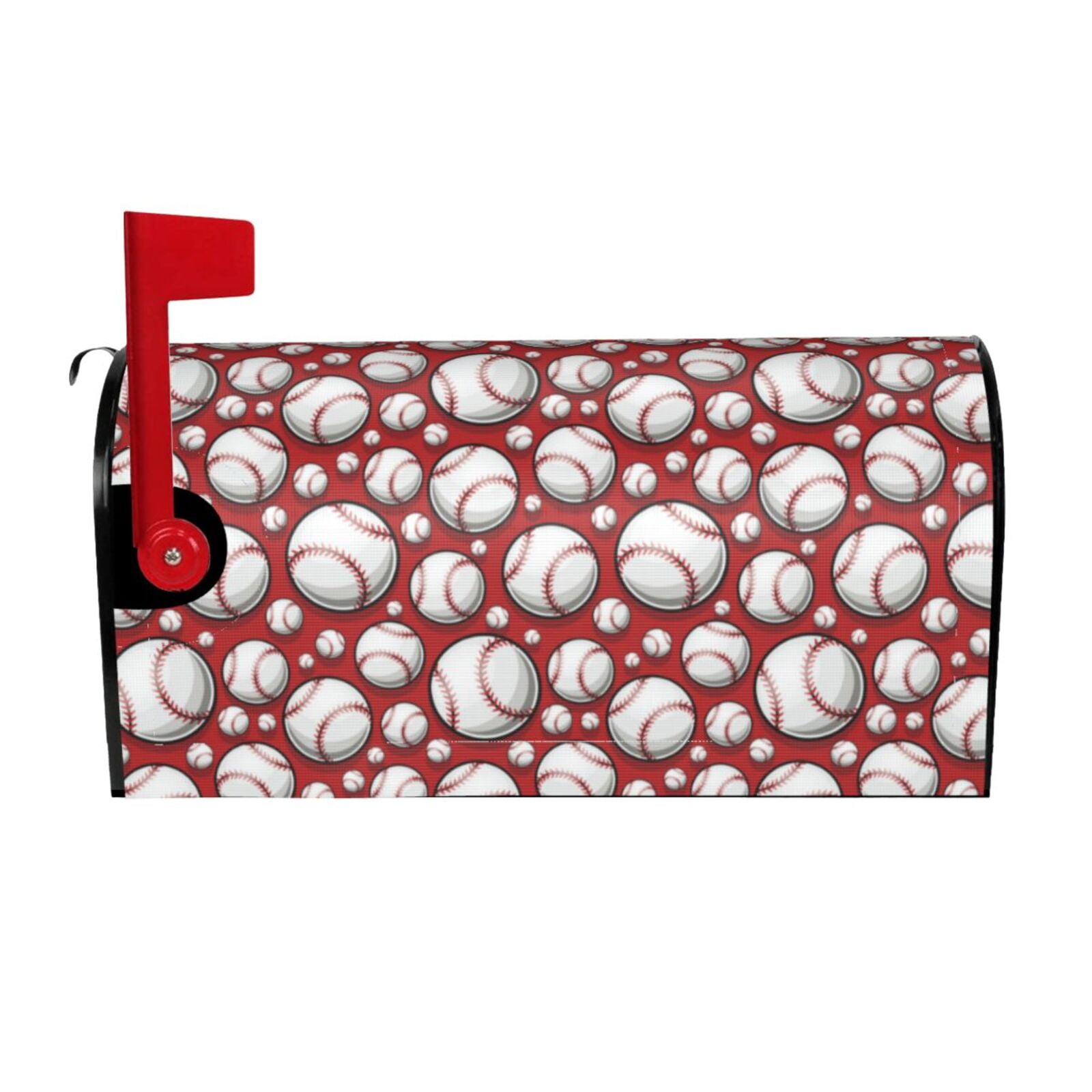 KLL Cute Baseball Pattern Mailbox Covers,Magnetic Mailbox Waterproof ...