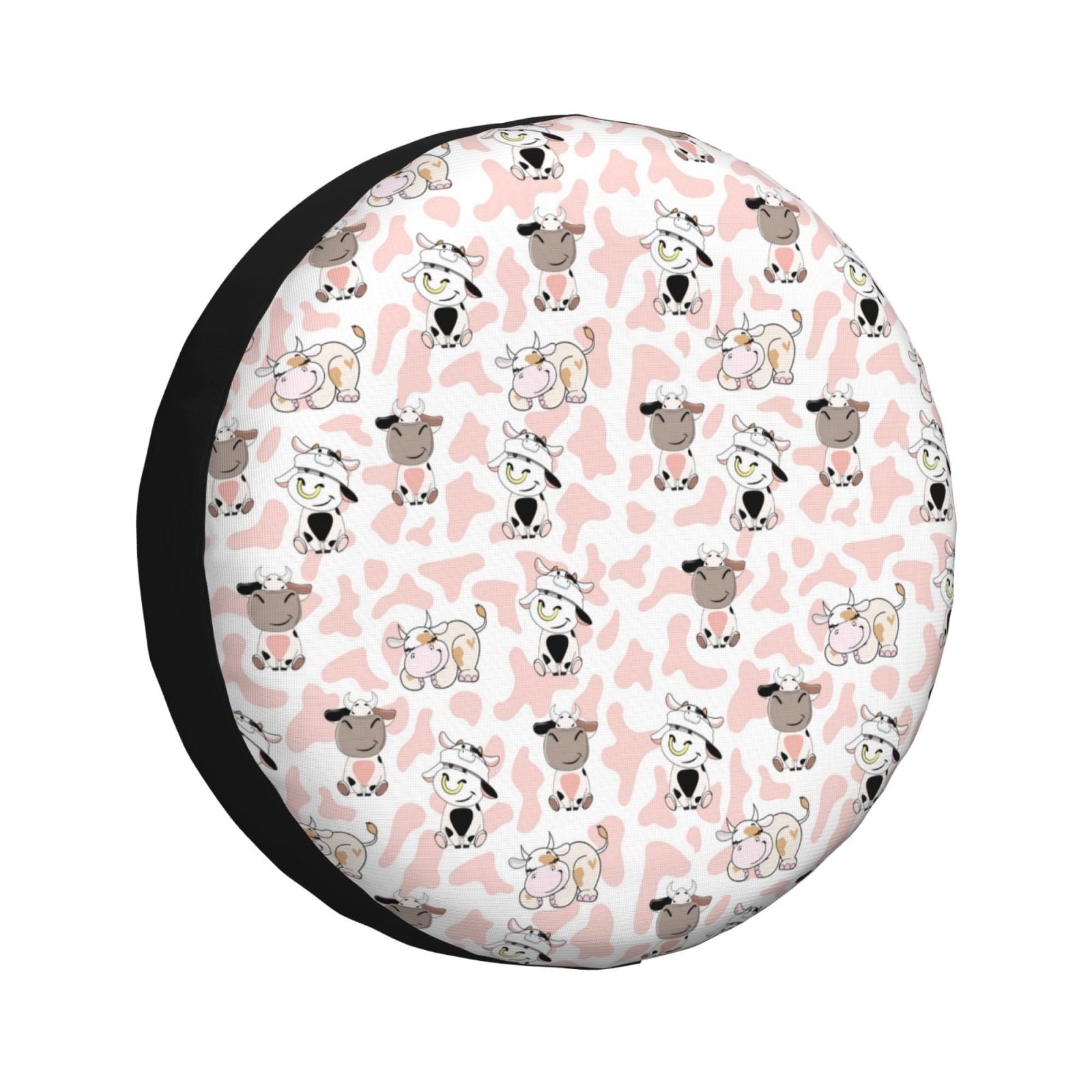 KLL Cute Cartoon Cows Pattern 14-17 inch Spare Tire Cover Universal ...