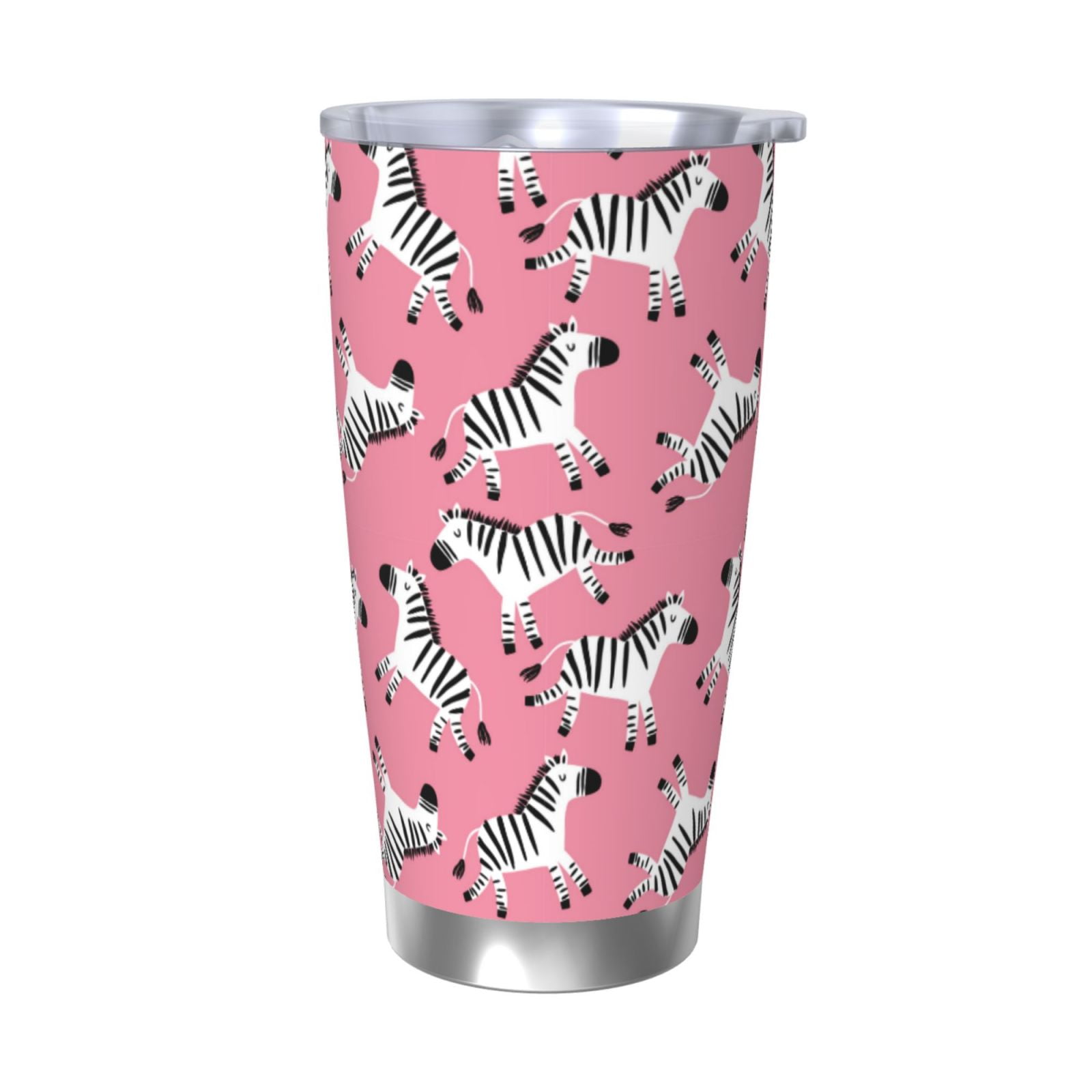 KLL Cute Cartoon Zebra Print 40oz Stainless Steel Insulated Car Cup ...