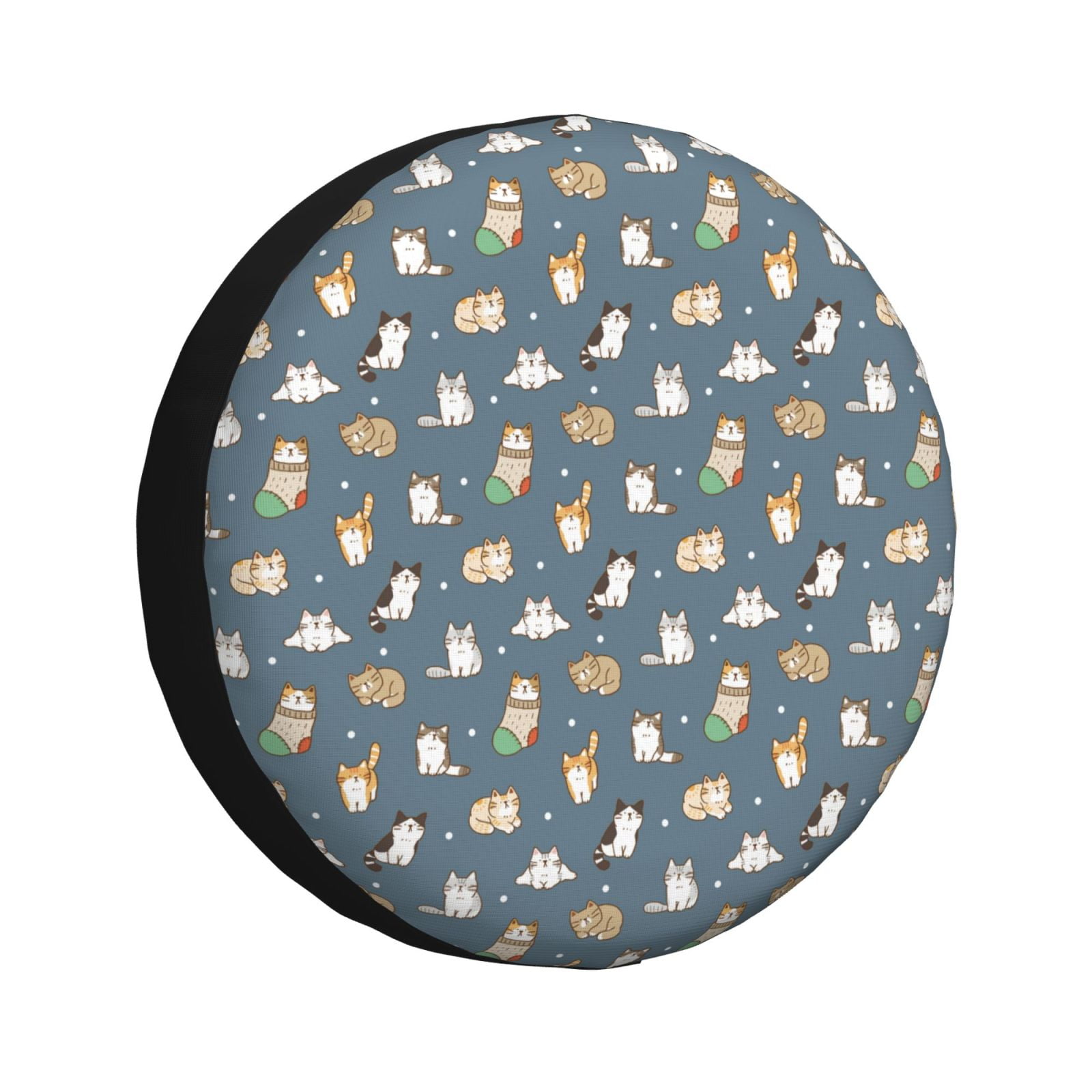 KLL Cute Cats And Dogs Pattern 14-17 inch Spare Tire Cover Universal ...