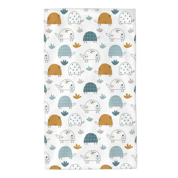 KLL Cute Doodle Turtles Ultra Absorbent & Soft Hand Towels for Bath ...