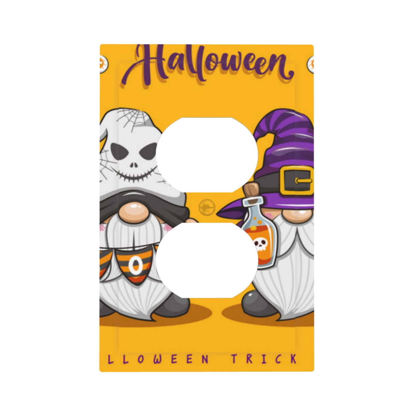 KLL Cute Gnomes Halloween Pattern Electrical Outlet Covers, 3" x 5" 1 ...