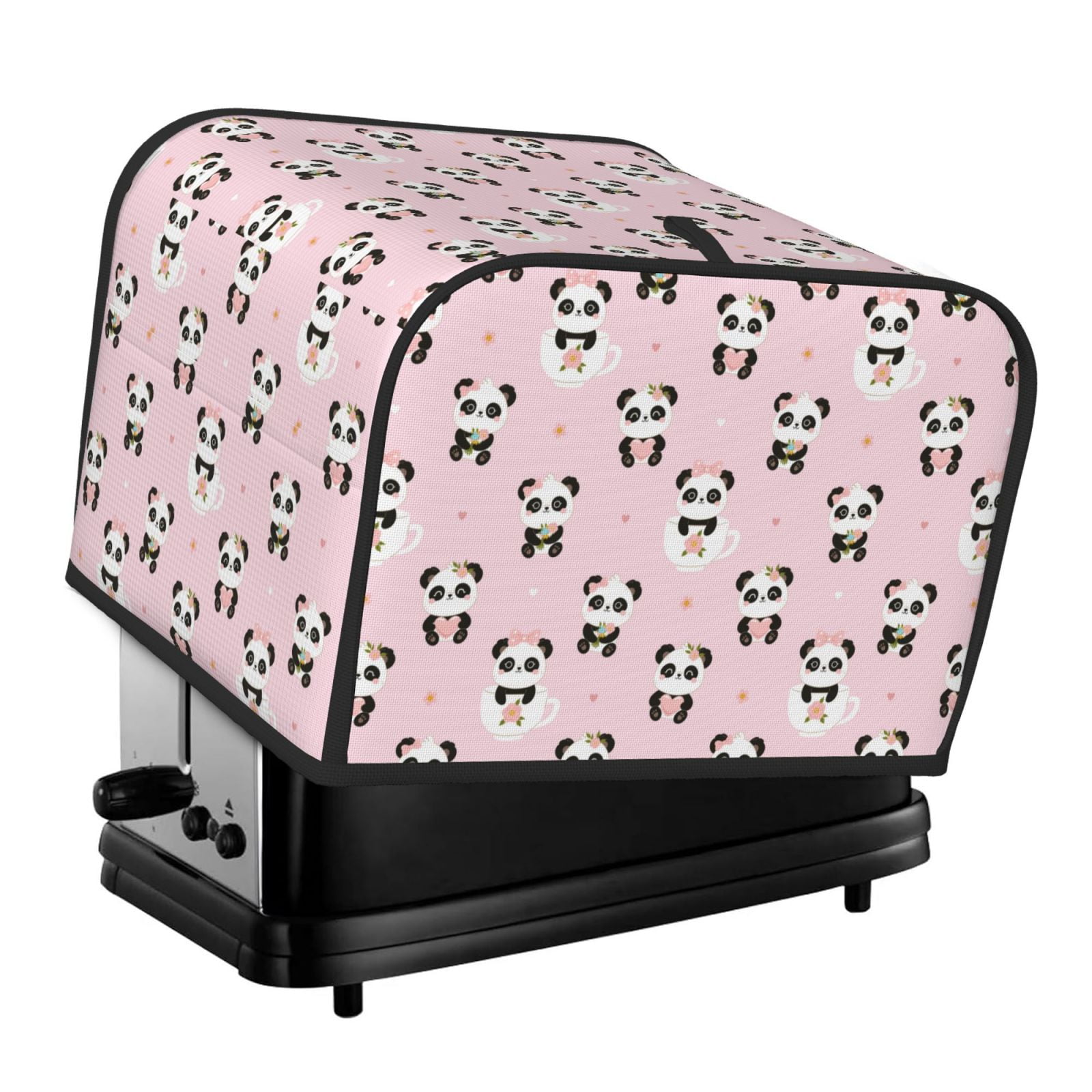 KLL Cute Kawaii Panda Print 4 Slice Toaster Dust Covers Kitchen Small ...