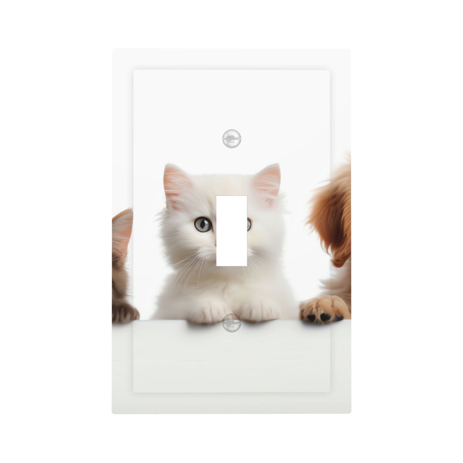 KLL Cute Kittens And Puppy Pattern Electrical Outlet Covers, 3" x 5" 1 ...