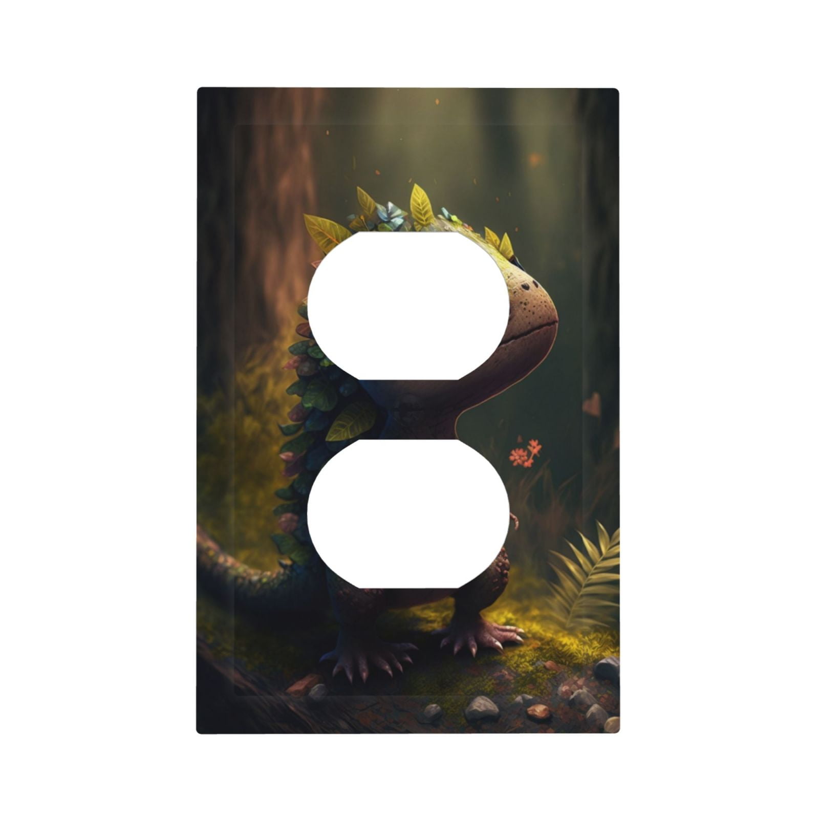 KLL Cute Leaf Animal Pattern Electrical Outlet Covers, 3" x 5" 1 Pack ...