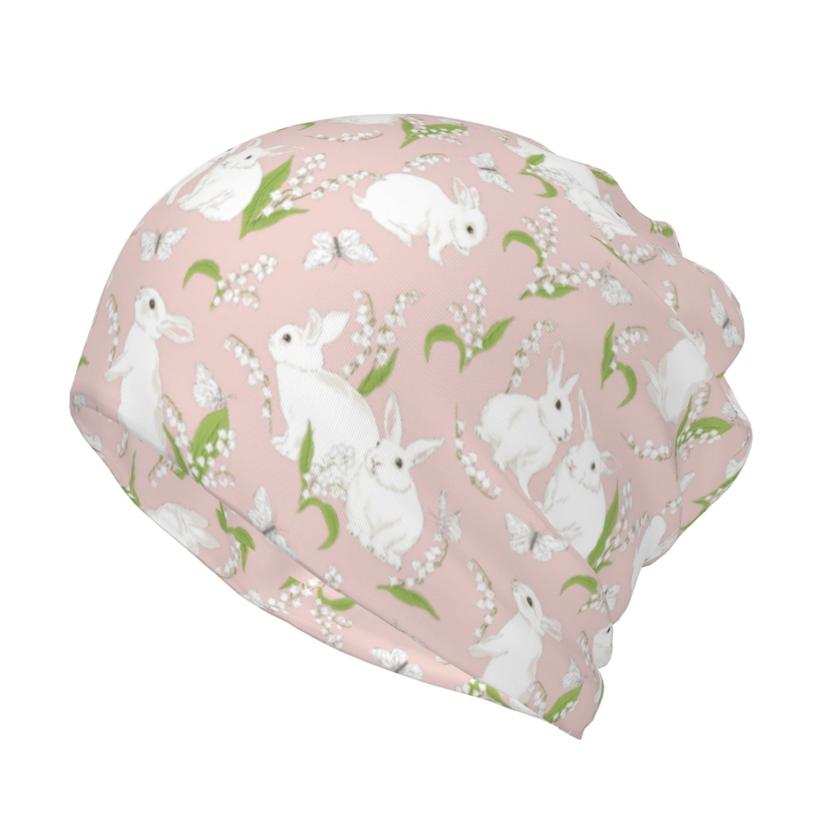 KLL Cute Rabbit Pirnt Wicking Running Beanie Head Wrap Cycling Bandana ...