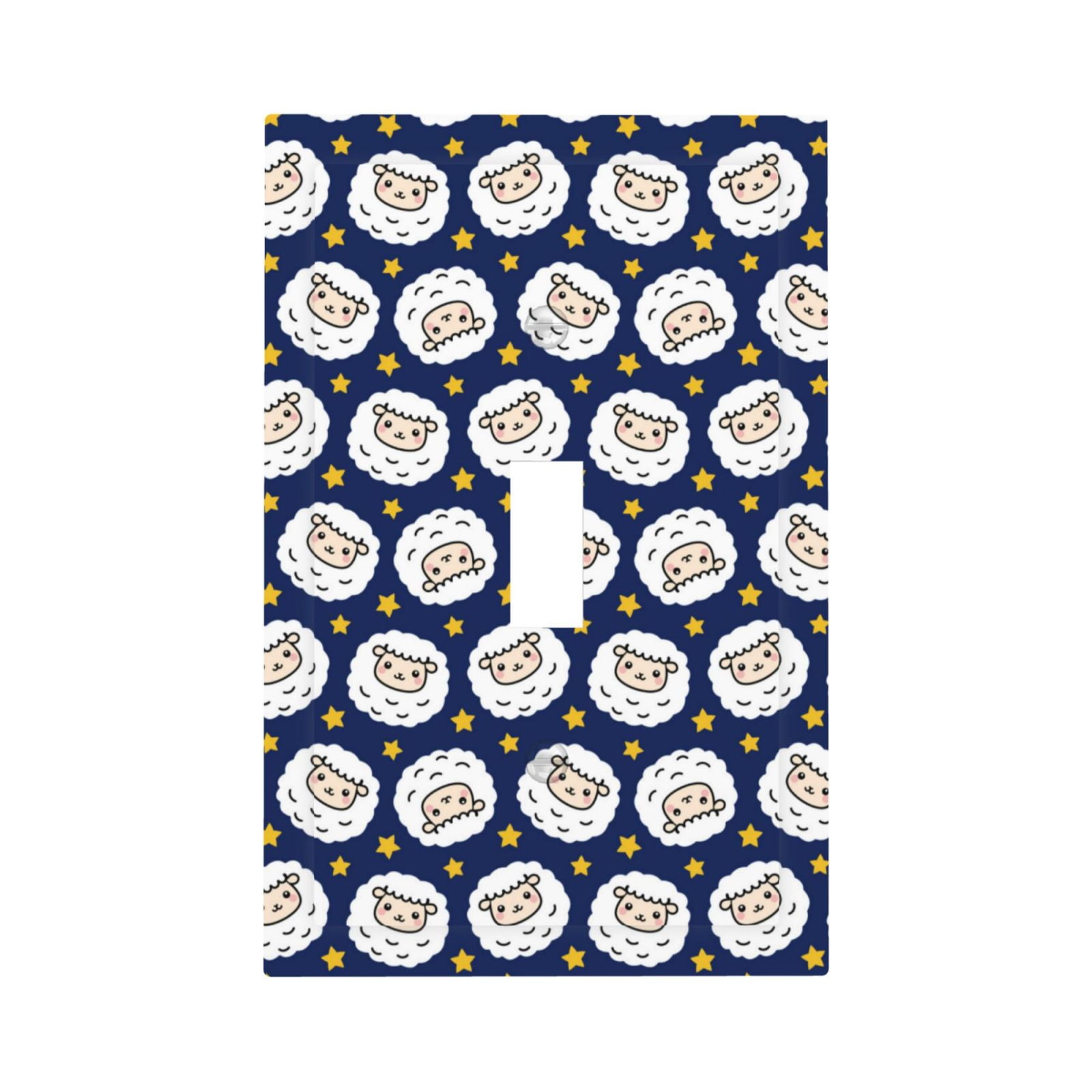 KLL Cute Sheep With Star Pattern Electrical Outlet Covers, 3" x 5" 1 ...