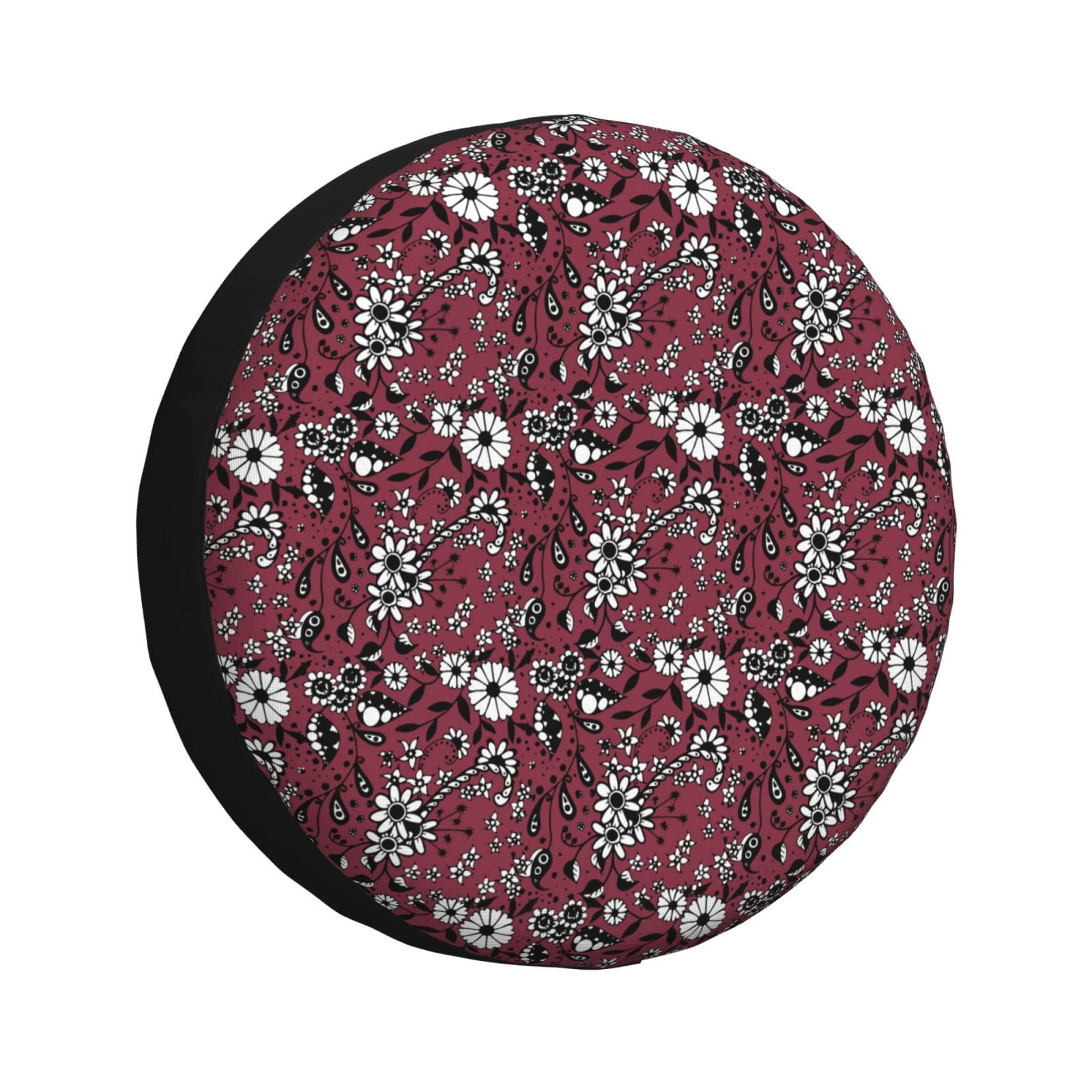 KLL Daisies Flowers Pattern 14-17 inch Spare Tire Cover Universal Wheel ...