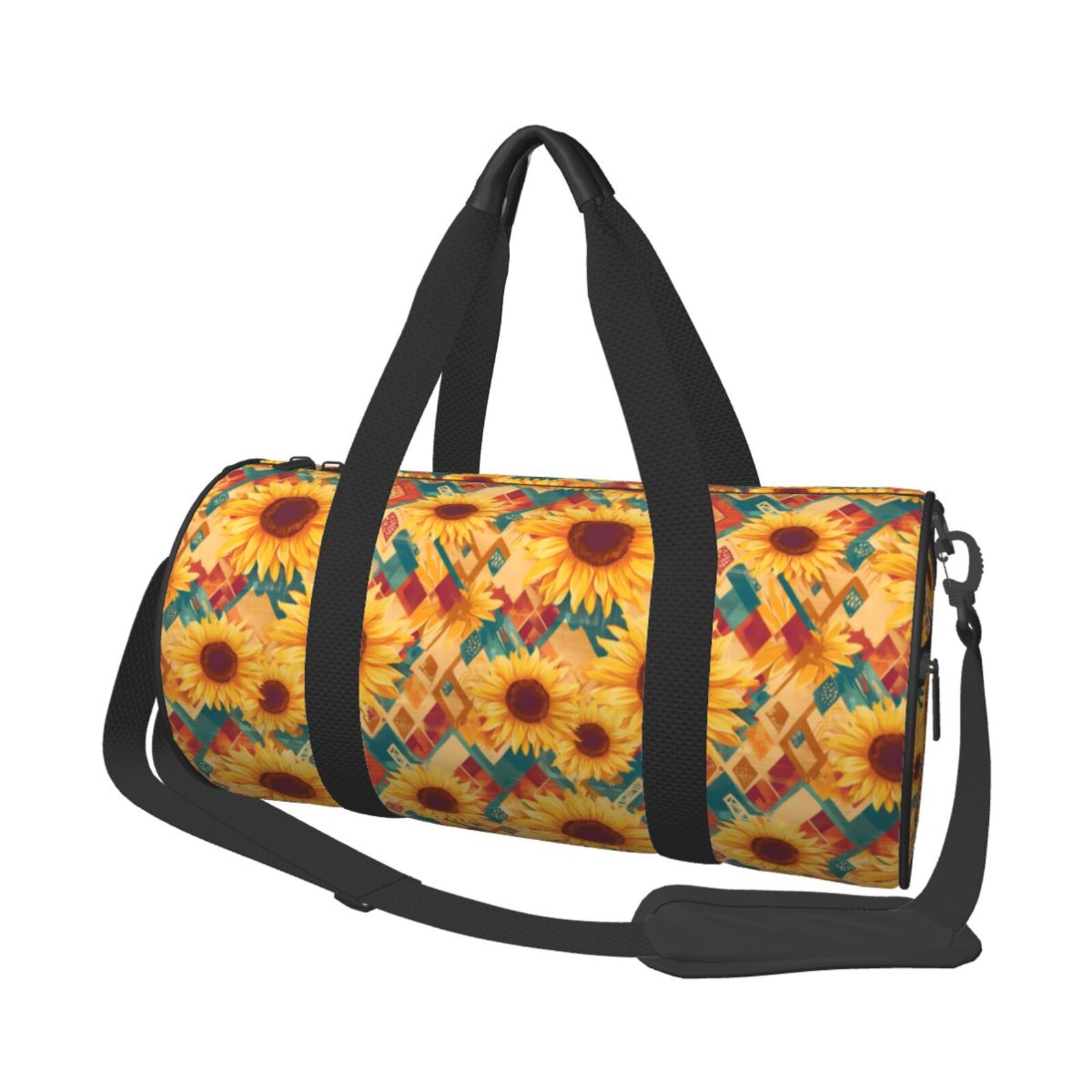 KLL Diamond Bohemian Sunflower Duffle Bag For Men Women Sport Gym ...