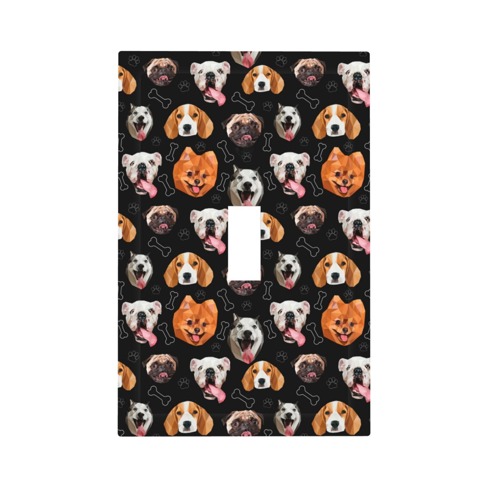 KLL Different Breeds Of Dogs Pattern Electrical Outlet Covers, 3" x 5 ...