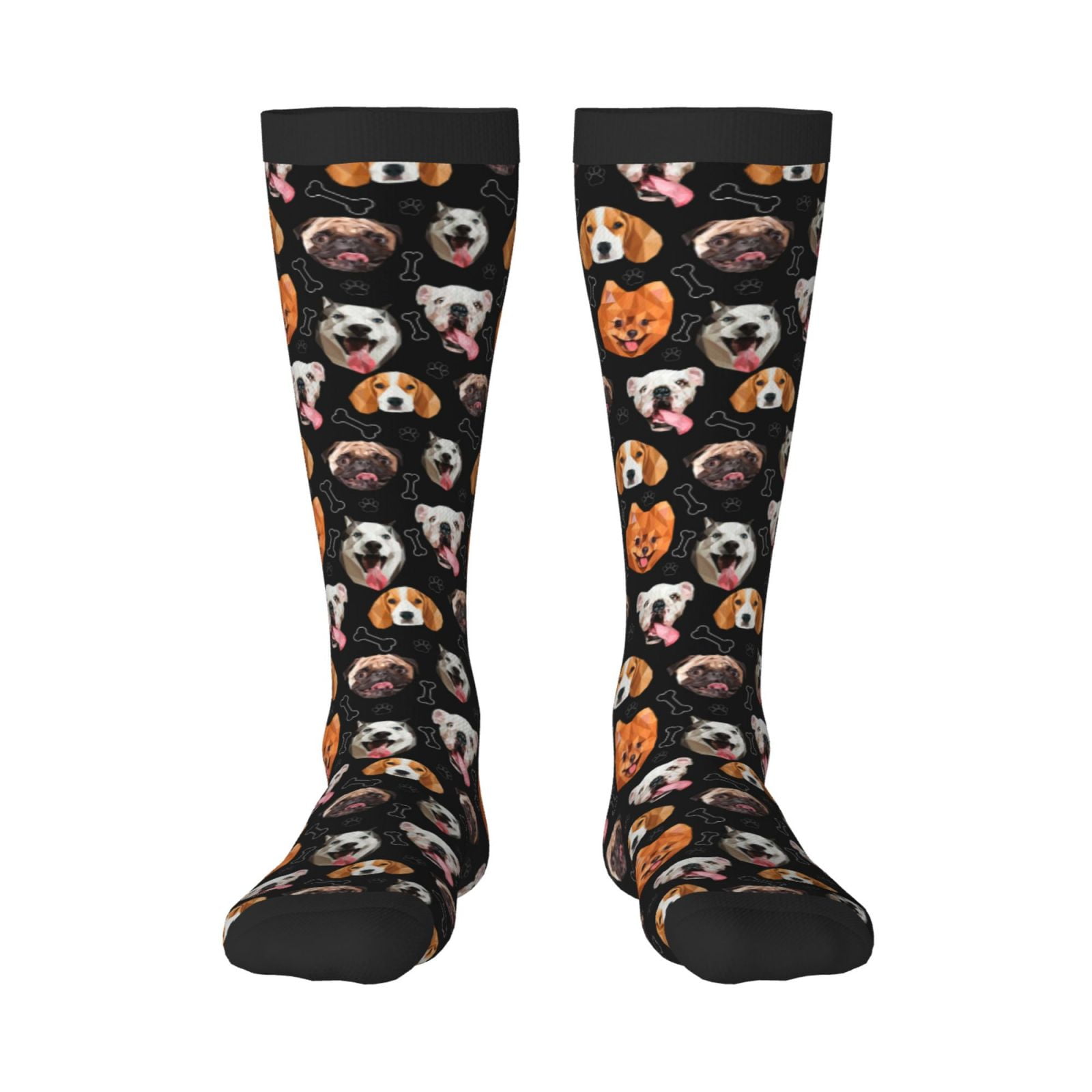 KLL Different Breeds Of Dogs Print Cool Socks Men's Women's Crew Socks ...