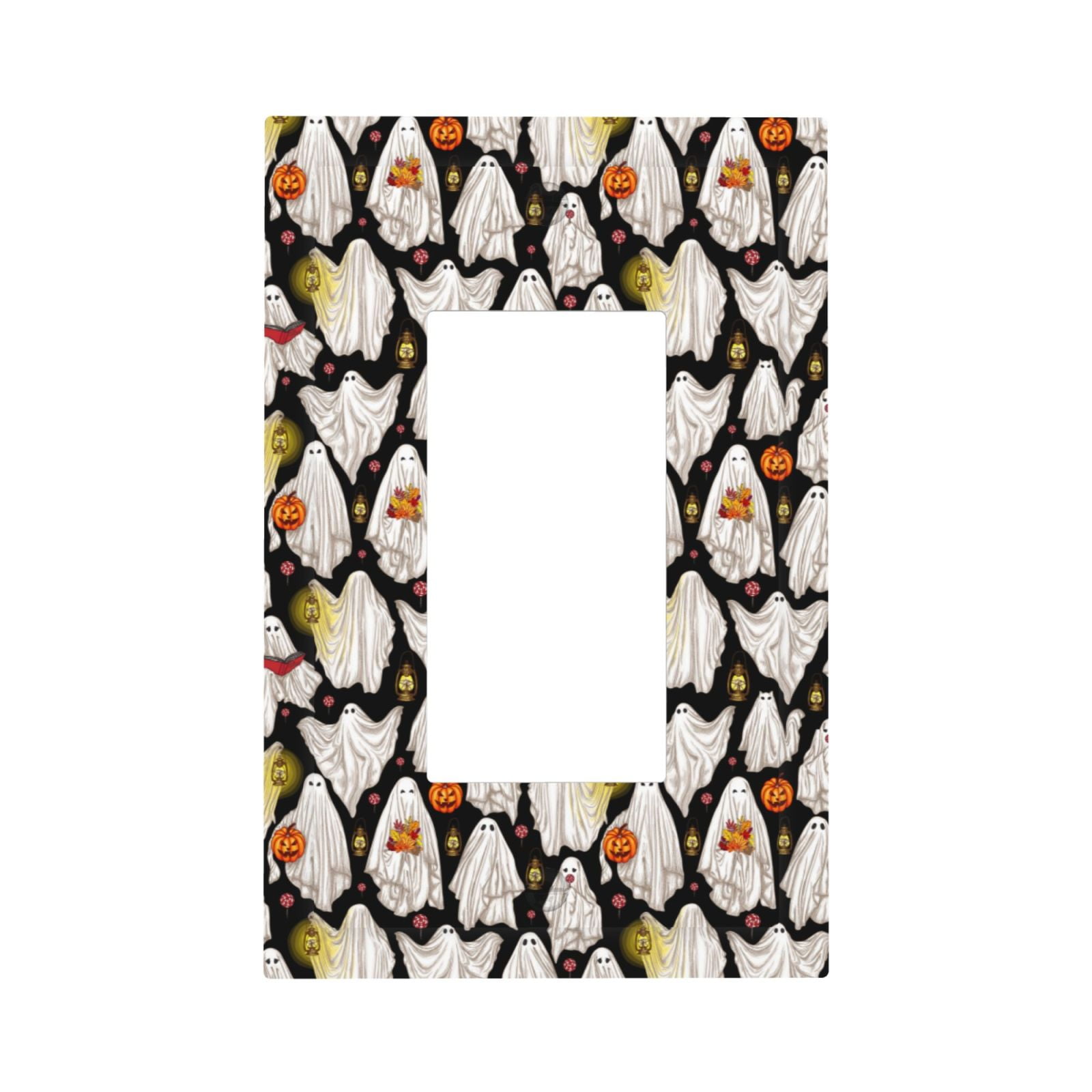 KLL Different Ghosts Pattern Electrical Outlet Covers, 3" x 5" 1 Pack ...