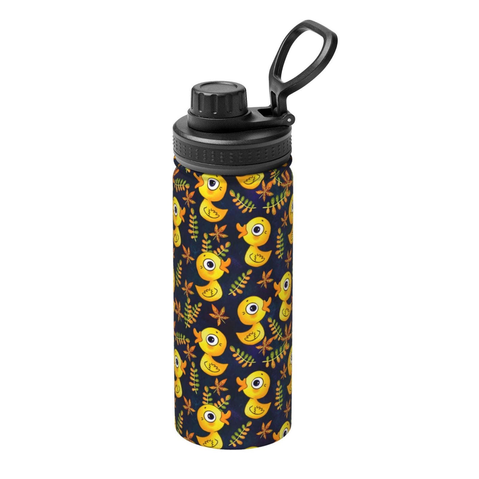 KLL Ducks Pattern 18oz Insulated Water Bottle, Stainless Steel Sports ...