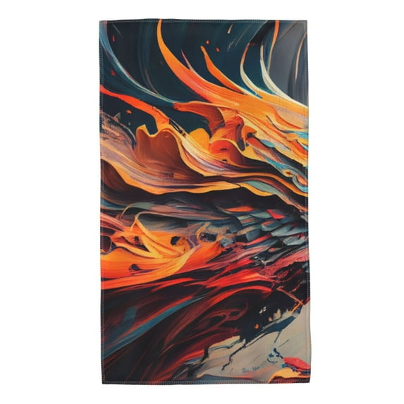 KLL Dynamic Fire Bird Art Ultra Absorbent & Soft Hand Towels for Bath ...