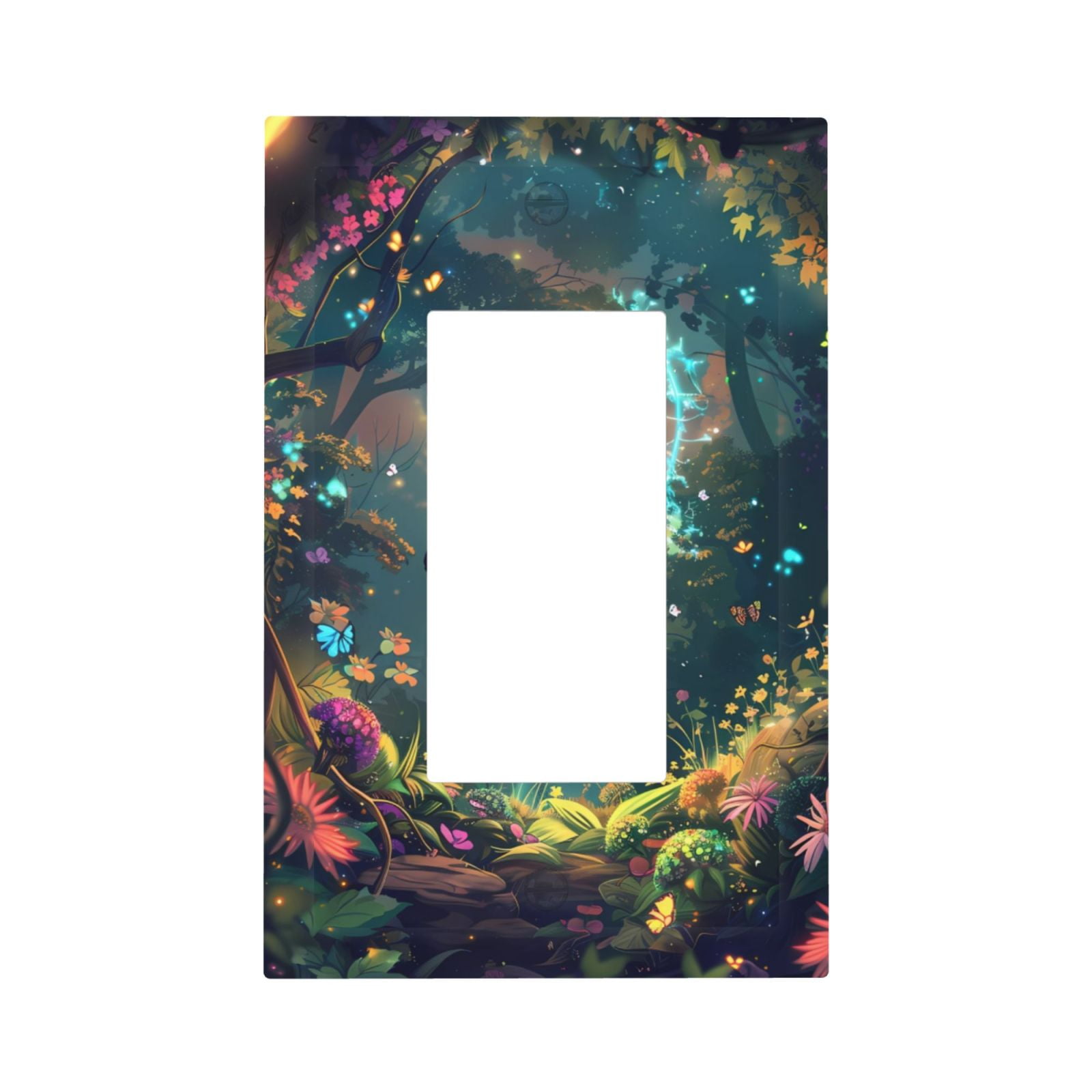 KLL Enchanted Forest Butterfly A Pattern Electrical Outlet Covers, 3" x ...