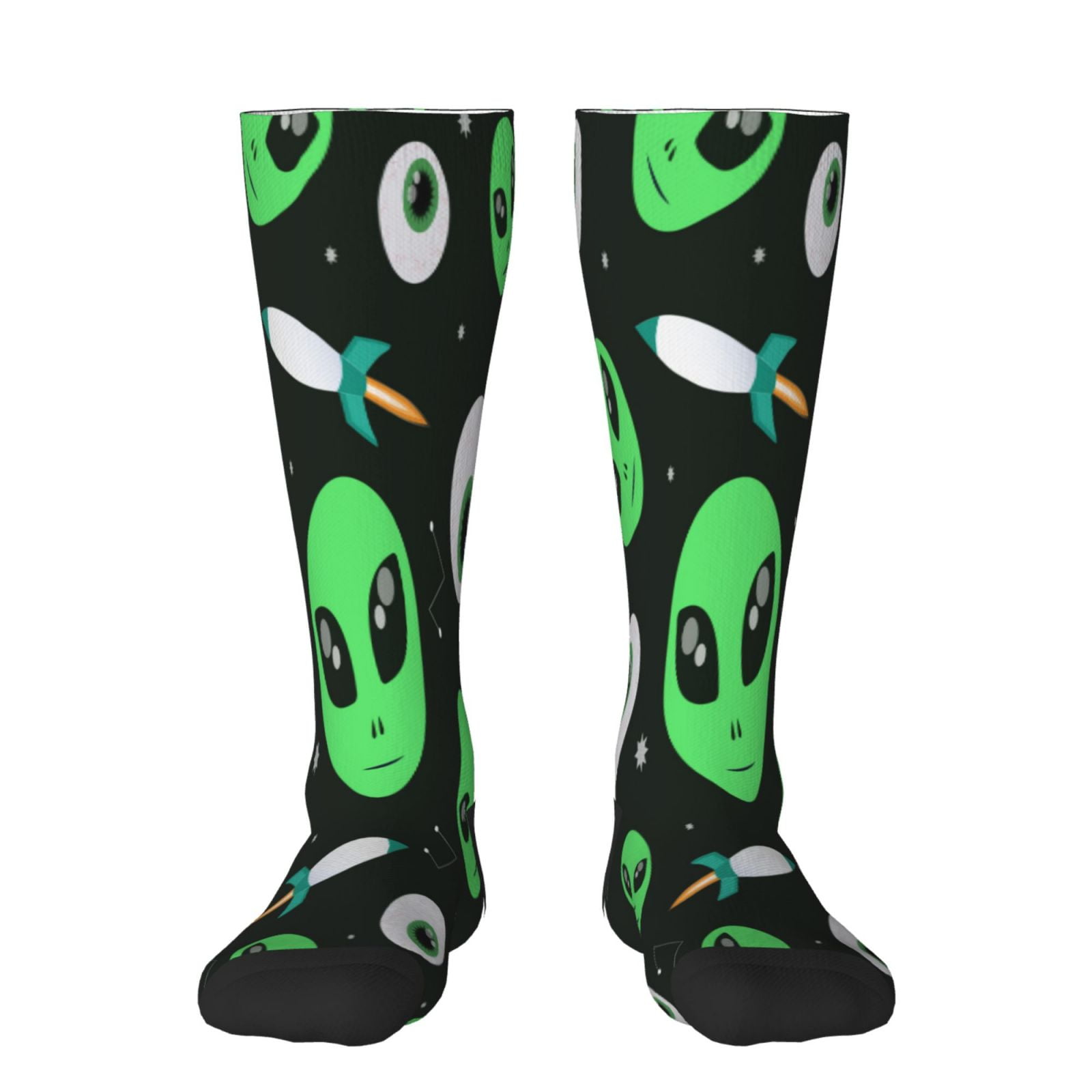 KLL Eyeball Monster Print Cool Socks Men's Women's Crew Socks Funny ...