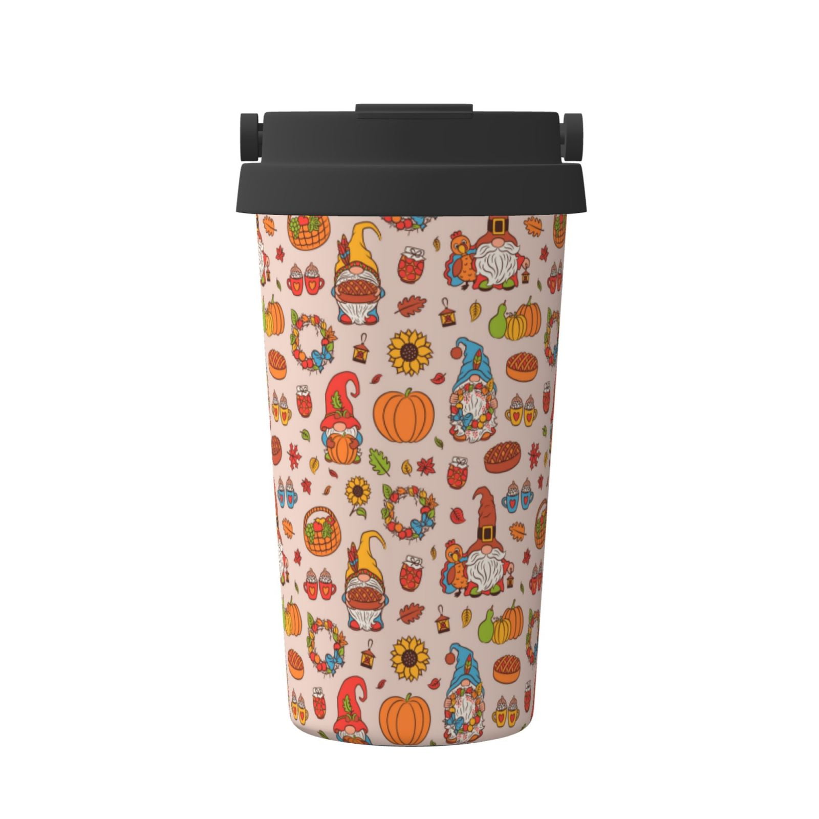 KLL Fall Thanksgiving Pattern Stainless Steel Vacuum Insulated Tumbler ...