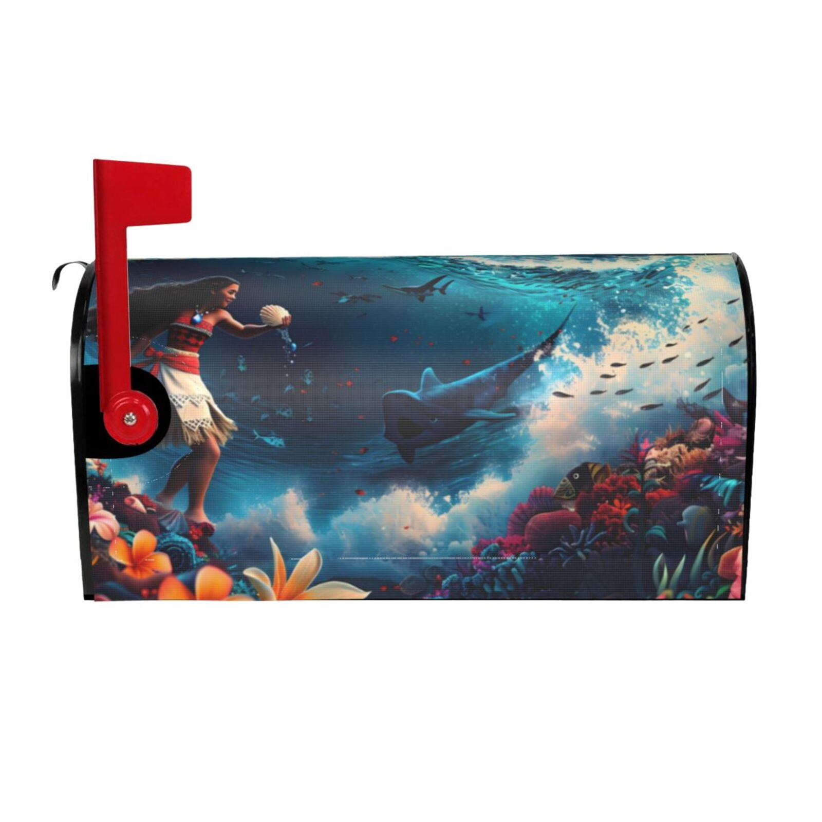 KLL Fantasy Underwater Adventure Pattern Mailbox Covers,Magnetic ...