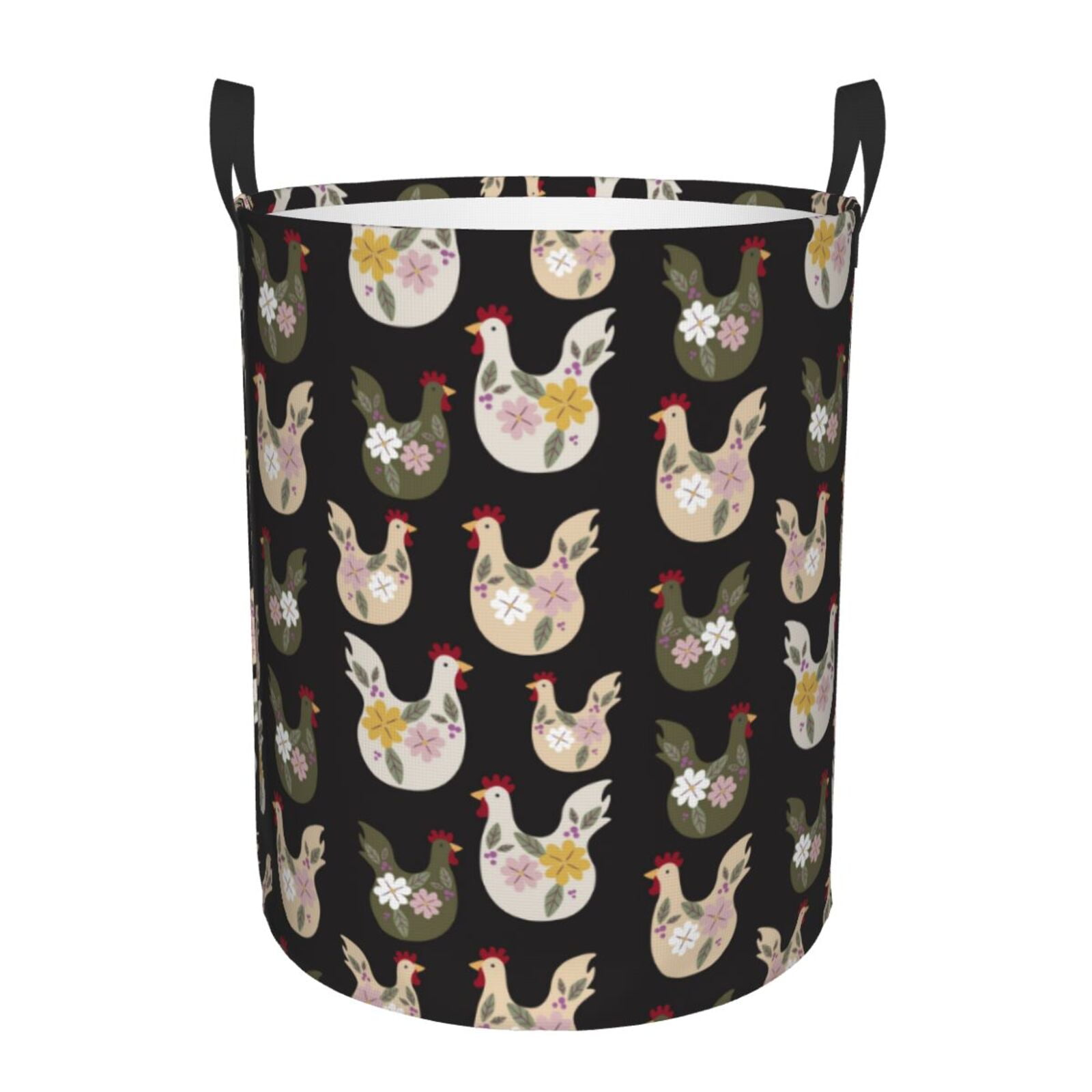 KLL Flowe Rooster Waterproof Foldable Laundry Hamper Bucket with ...