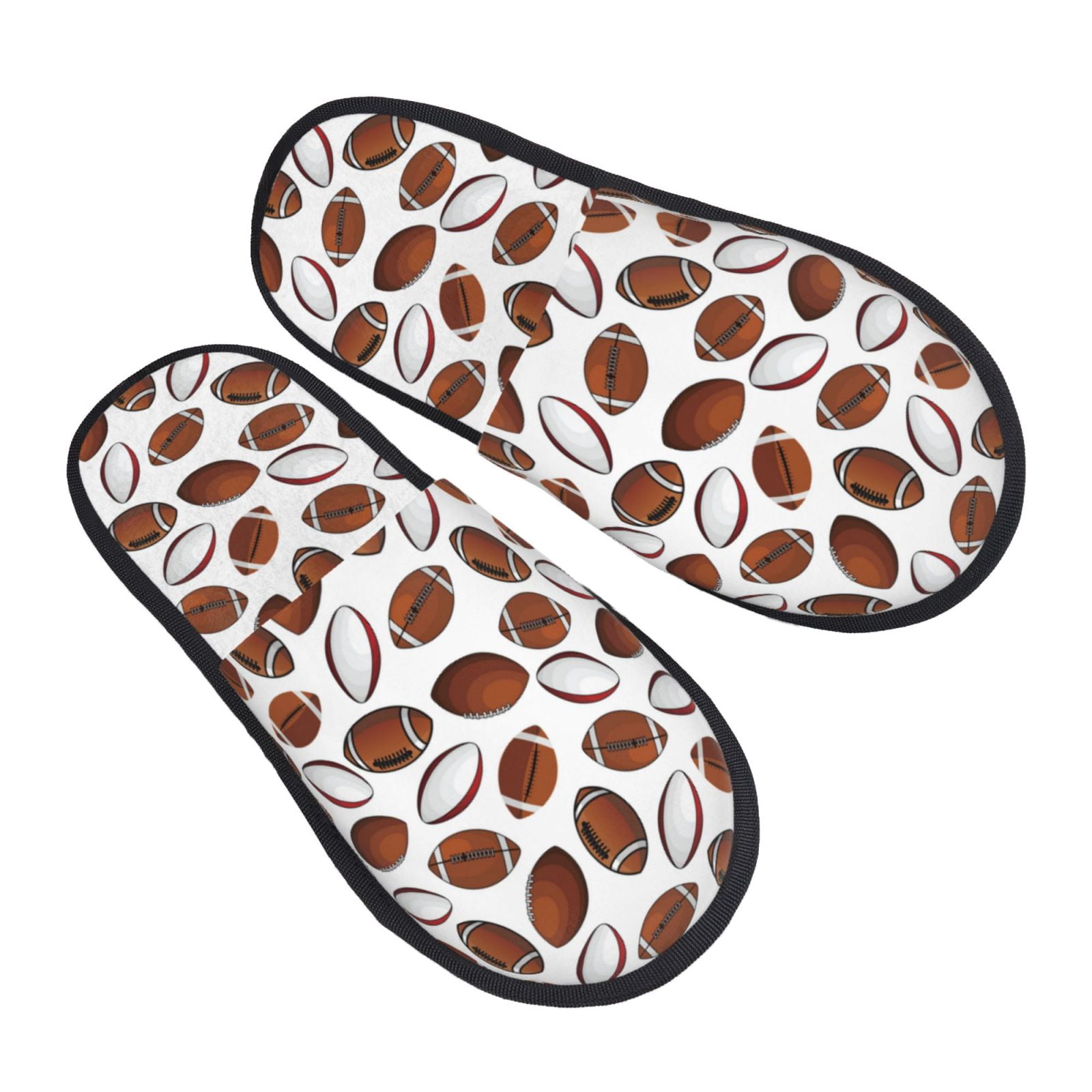 KLL Football Slippers for Women Men House Slip on Indoor Outdoor ...