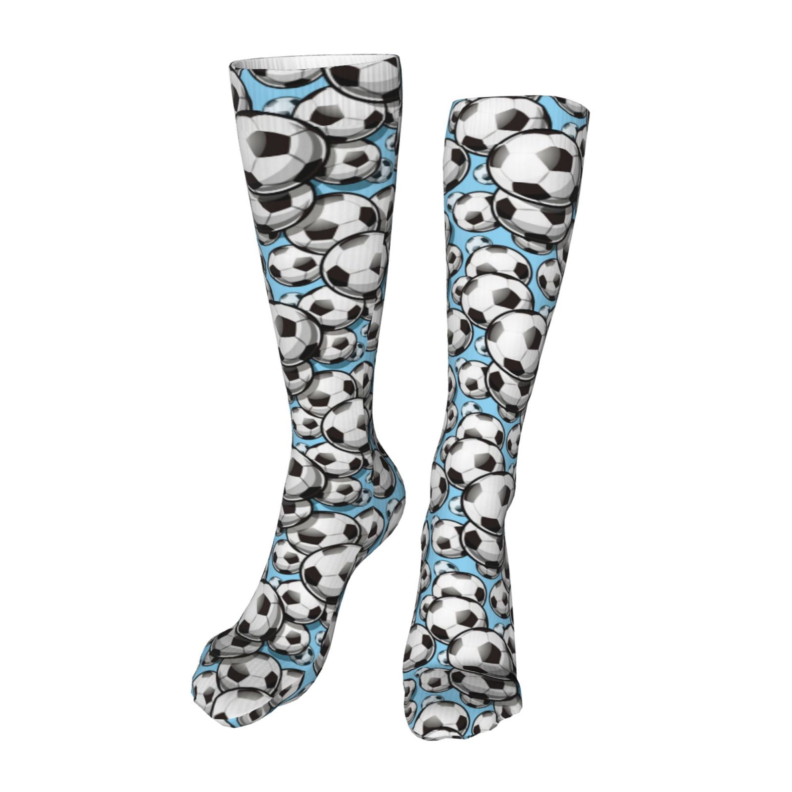 KLL Football Soccer Ball Print Cool Socks Men's Women's Crew Socks ...