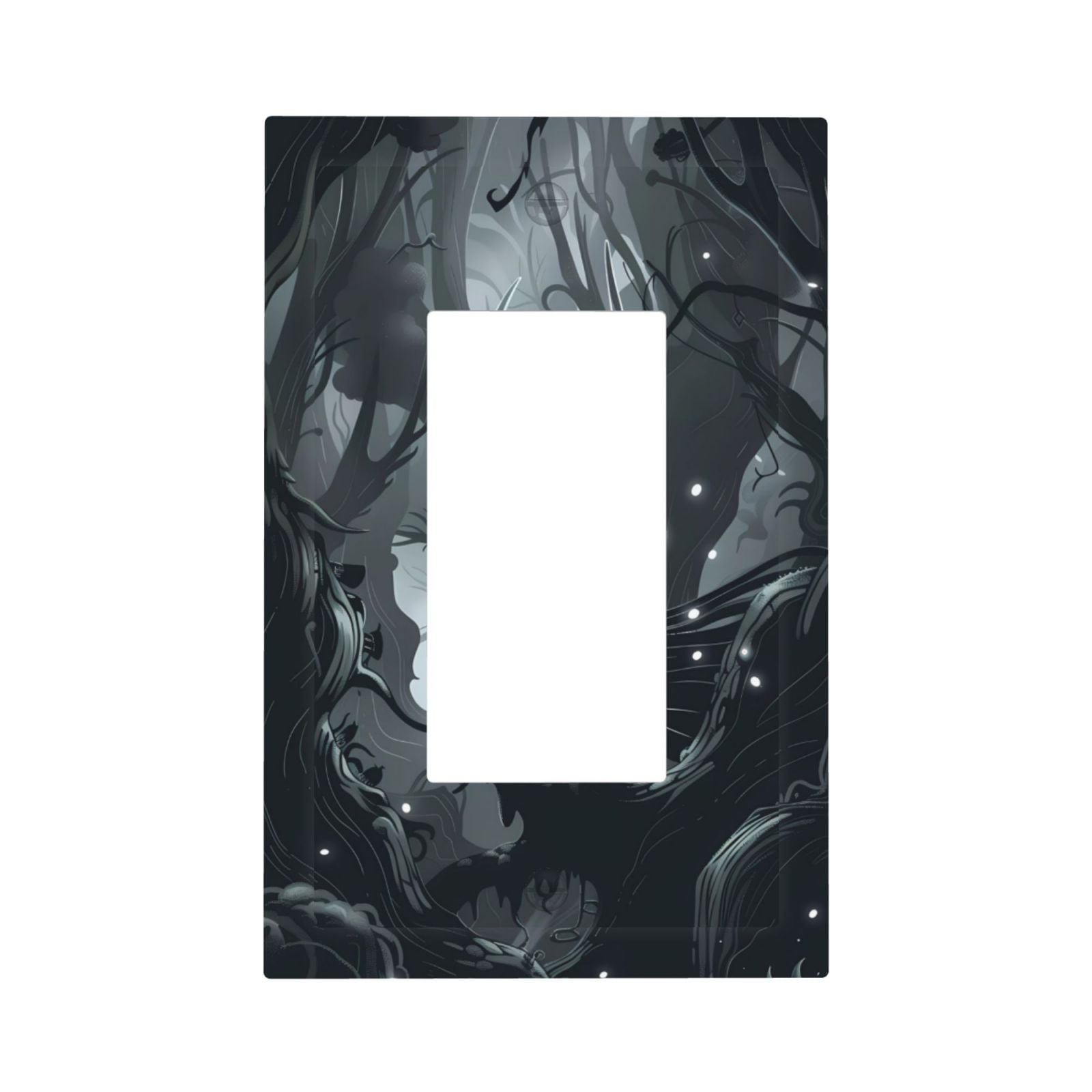 KLL Forest Black Ghost Warrior Pattern Electrical Outlet Covers, 3" x 5 ...