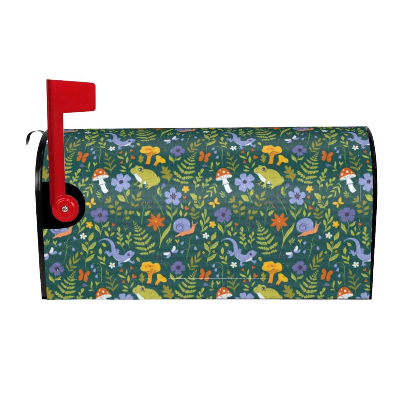 KLL Forest Flora And Fauna Pattern Mailbox Covers,Magnetic Mailbox ...