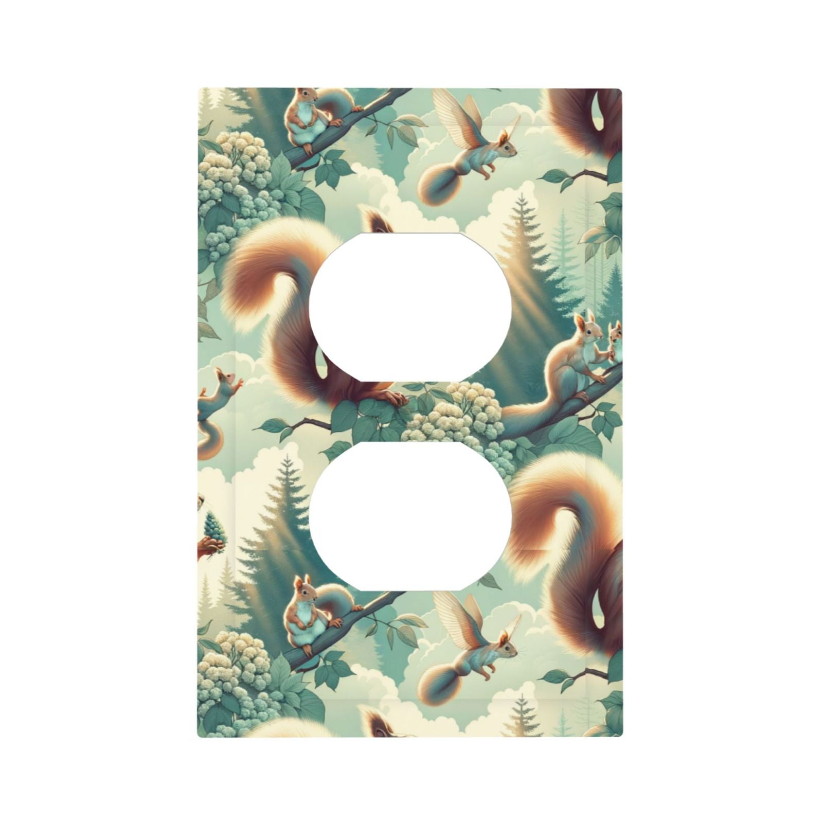 KLL Forest squirrel surreal Pattern Electrical Outlet Covers, 3" x 5" 1 ...
