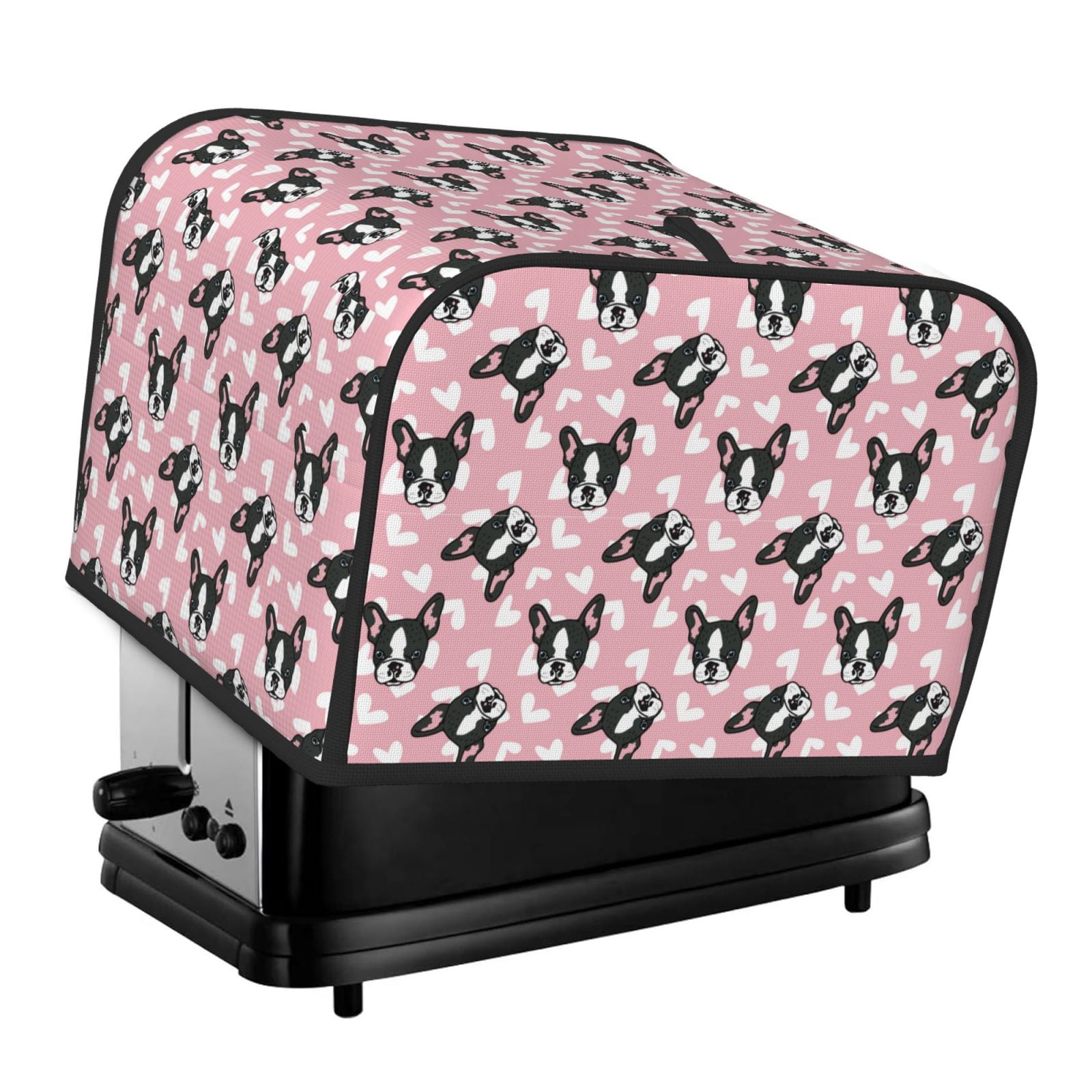 KLL French Bulldog Print 4 Slice Toaster Dust Covers Kitchen Small ...