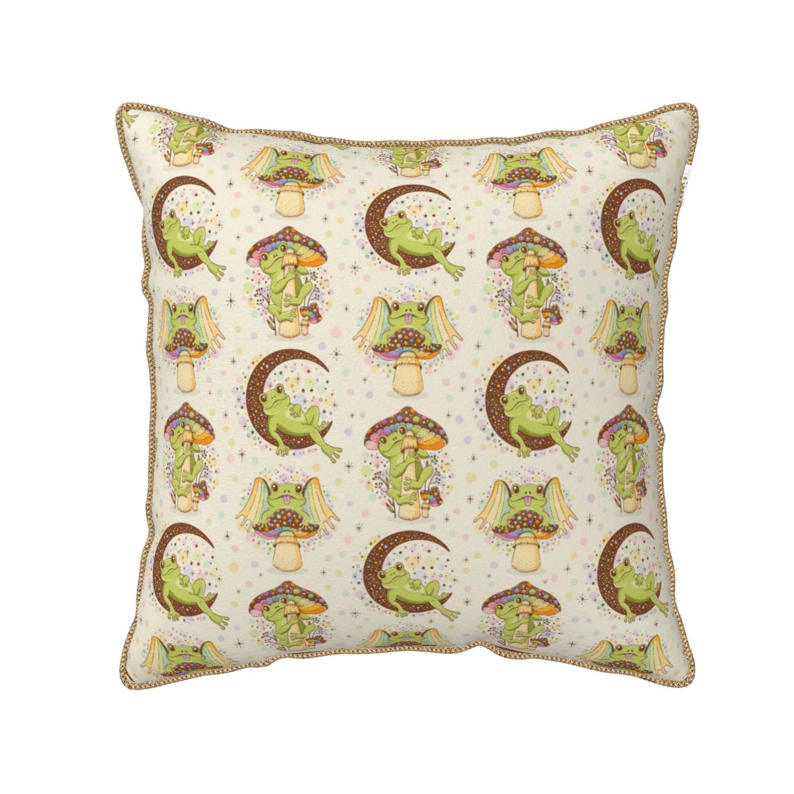 KLL Frogs Decorative Throw Pillow Covers Velvet Soft for Couch Sofa ...