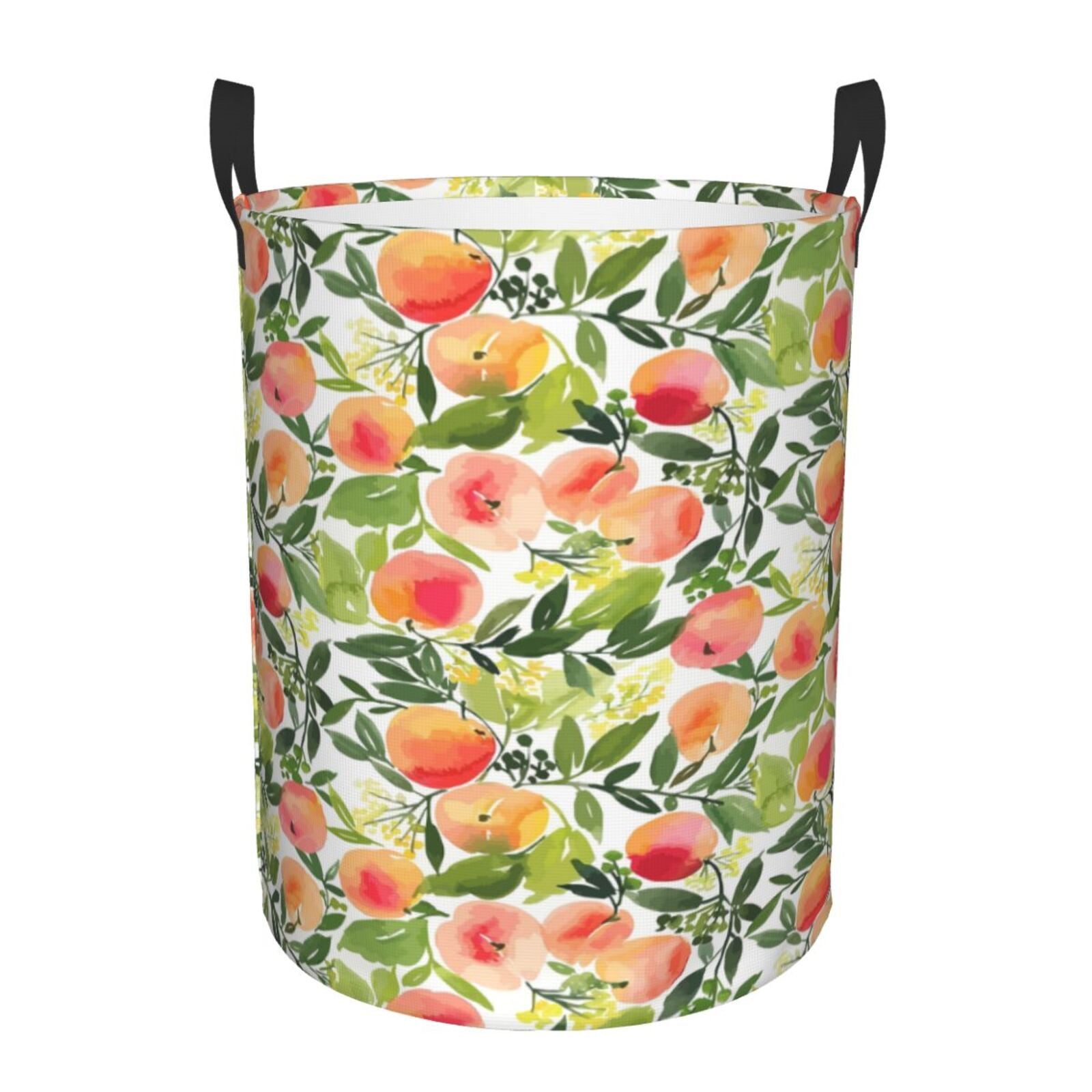 KLL Fruits Peach1 Waterproof Foldable Laundry Hamper Bucket with ...