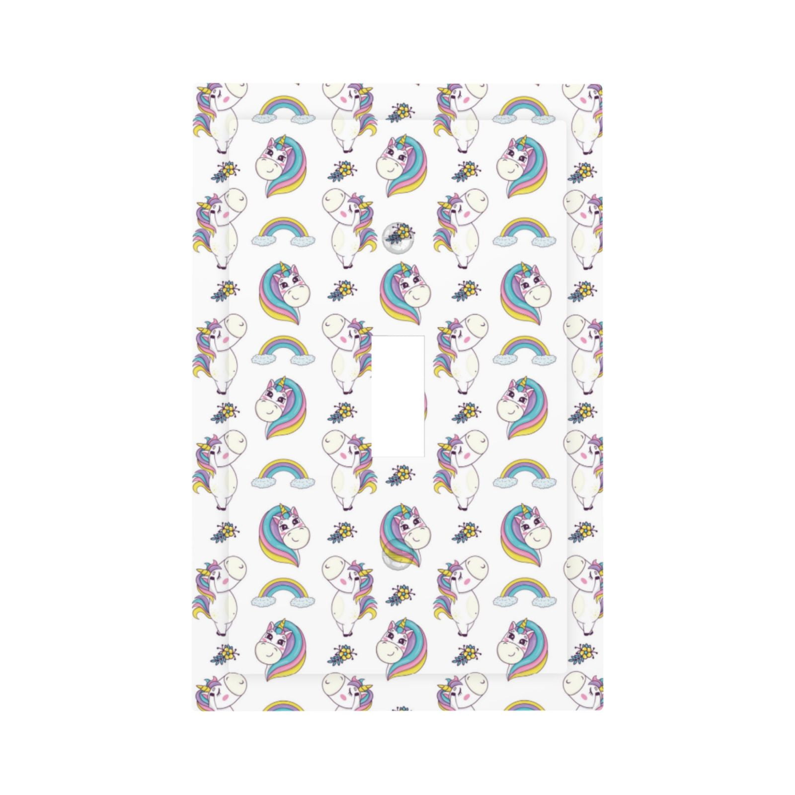 KLL Funny Kawaii Unicorns Dancing Pattern Electrical Outlet Covers, 3 ...