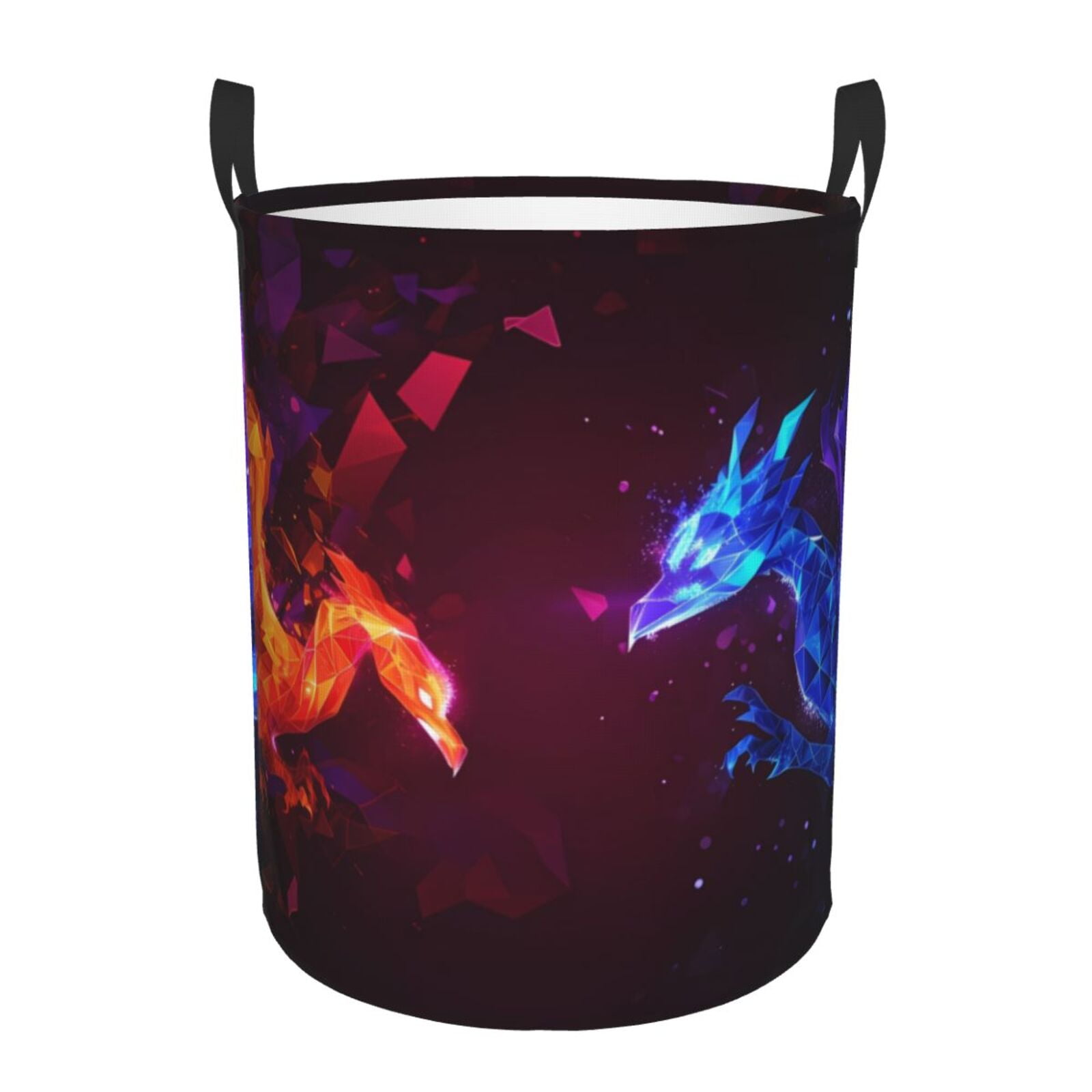 KLL Futuristic Red And Blue Bird Waterproof Foldable Laundry Hamper ...