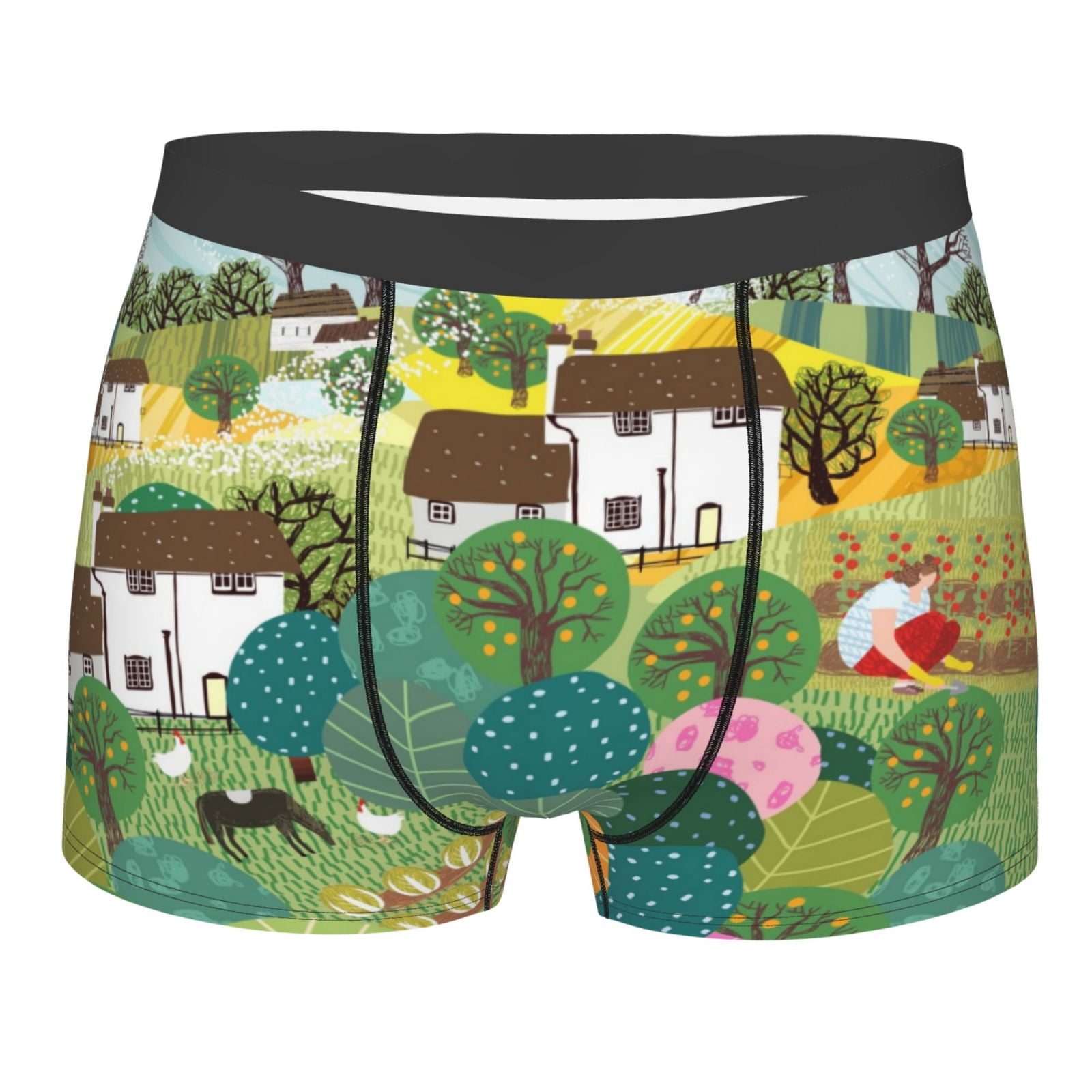 KLL Garden Farm Men's Cotton Boxer Briefs Underwear-Large - Walmart.com
