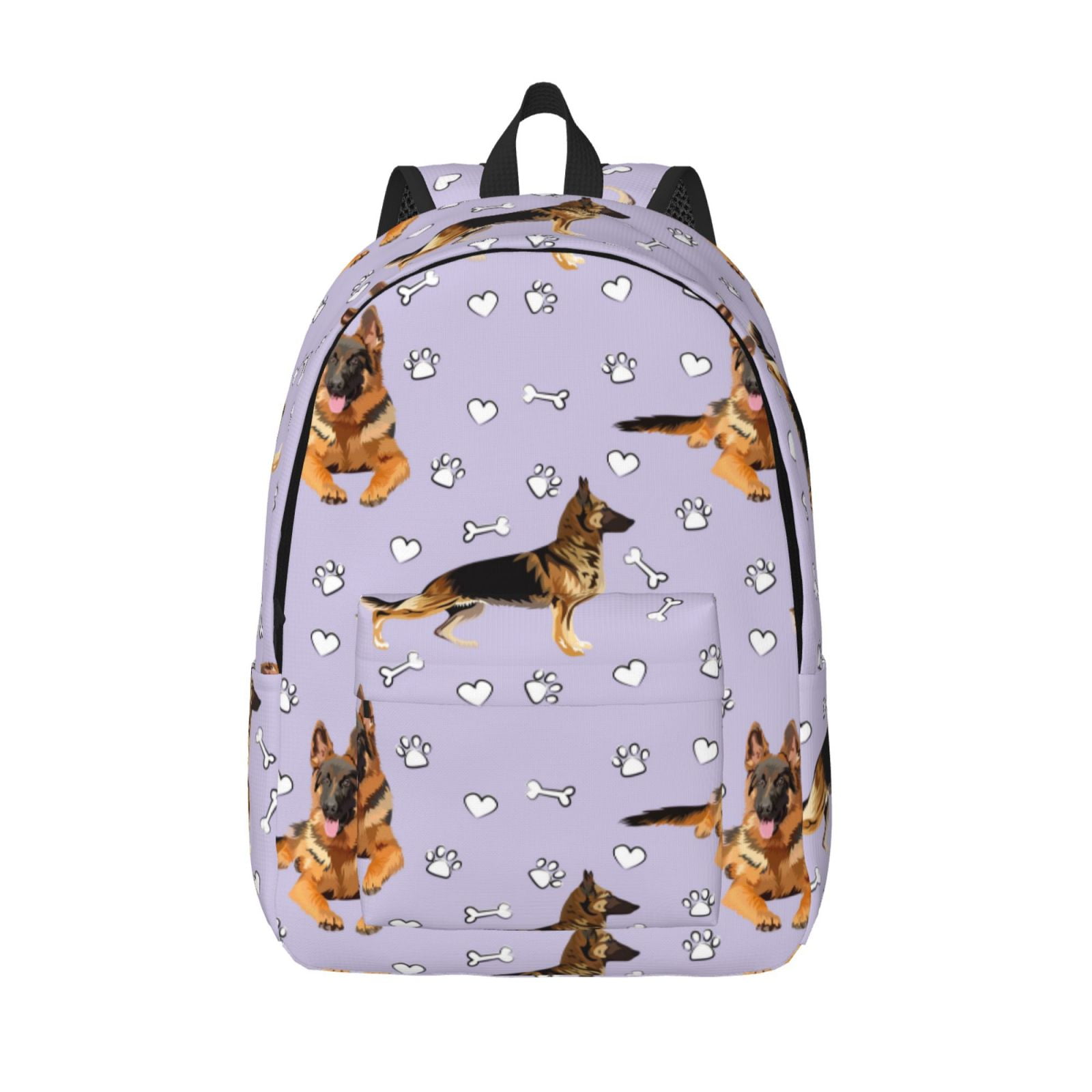 KLL German Shepherd Dog Print Travel Laptop Backpack - College Backpack ...