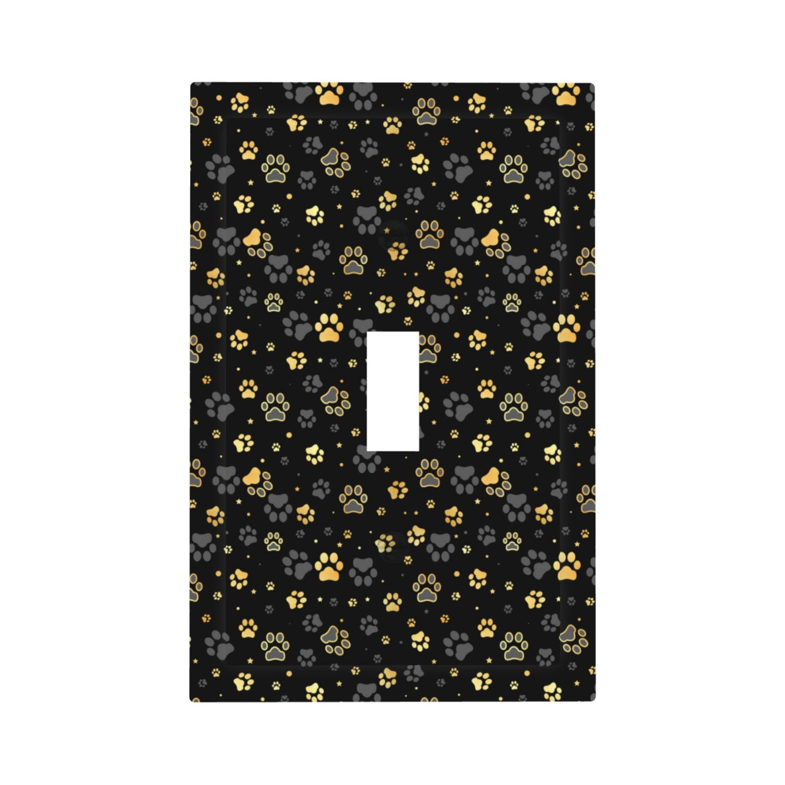 KLL Gold Dog Paw Pattern Electrical Outlet Covers, 3" x 5" 1 Pack ...