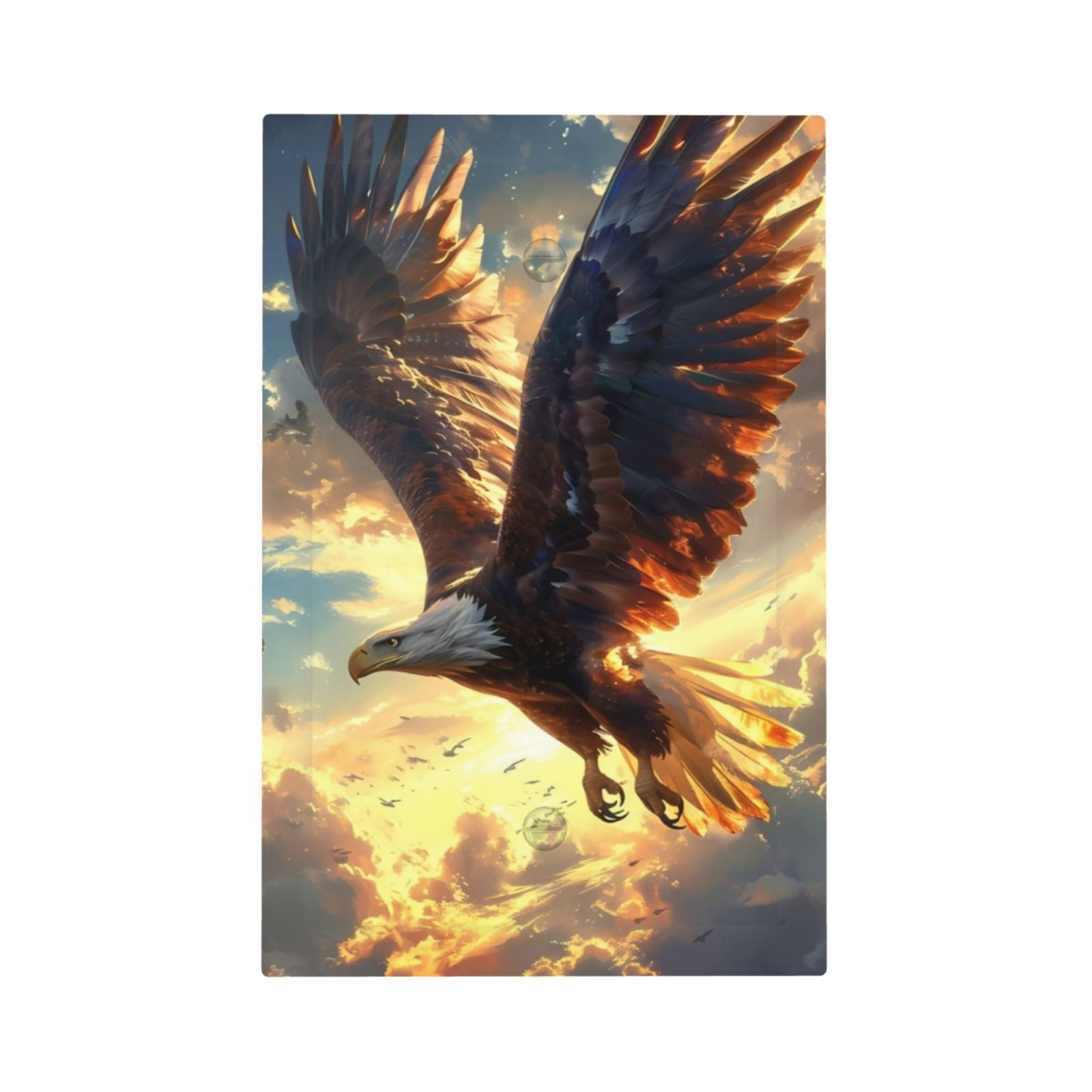 KLL Golden Sky Bald Eagle Pattern Electrical Outlet Covers, 3" x 5" 1 ...