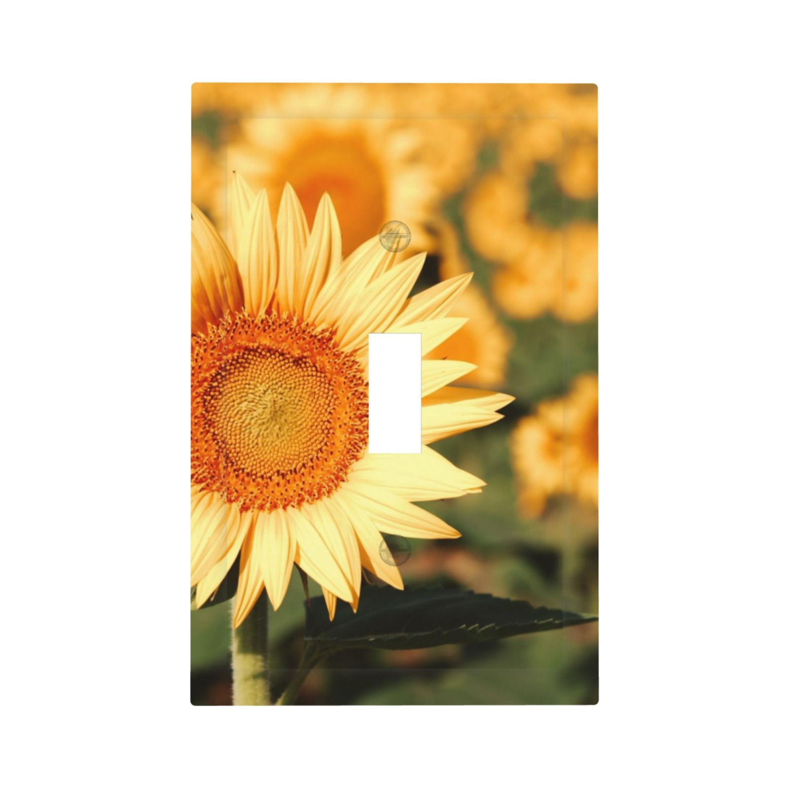 KLL Golden Sunflower In Field Pattern Electrical Outlet Covers, 3" x 5 ...