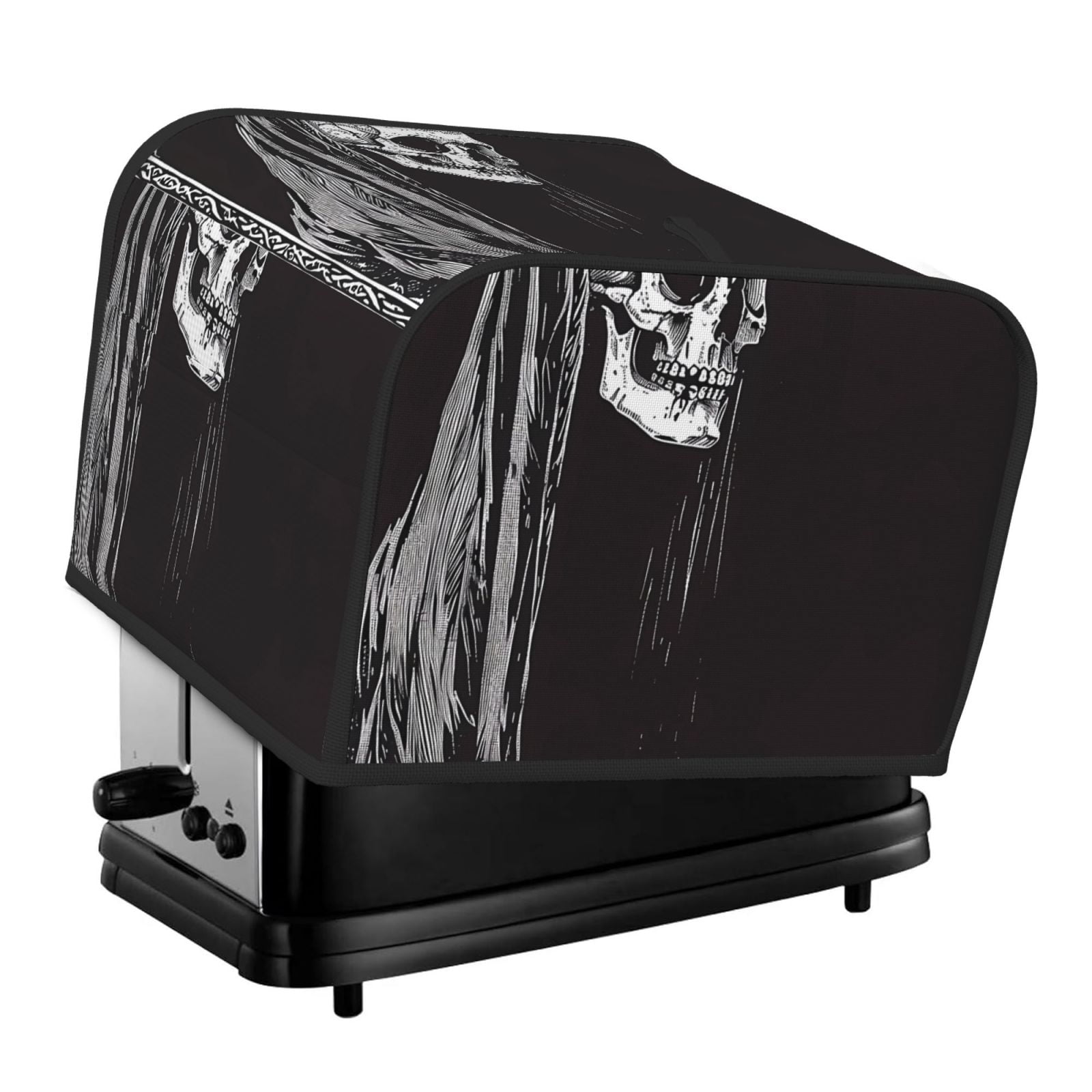 KLL Gothic Skull Drape Print 4 Slice Toaster Dust Covers Kitchen Small ...