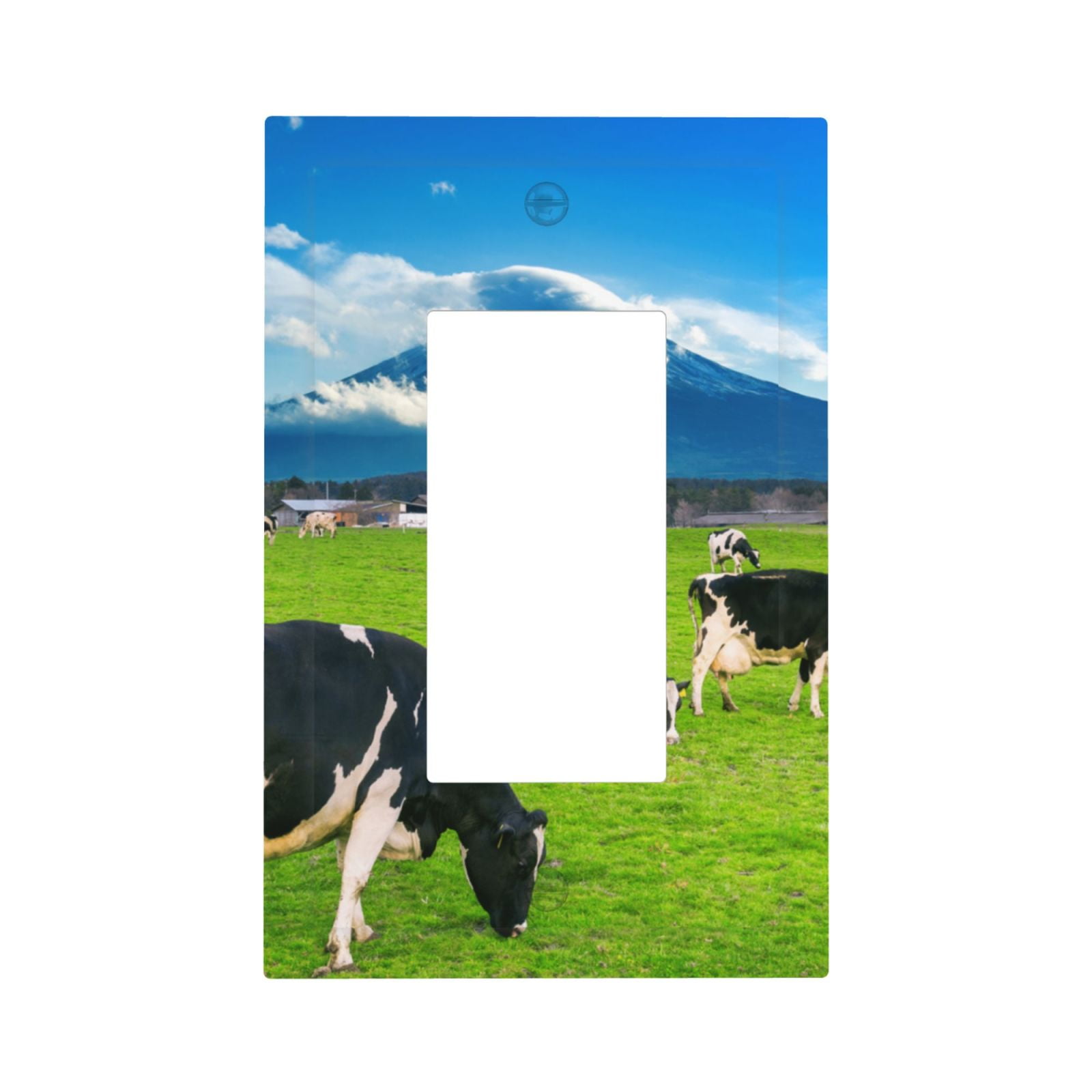 KLL Grazing Cows Mountain View Pattern Electrical Outlet Covers, 3" x 5 ...
