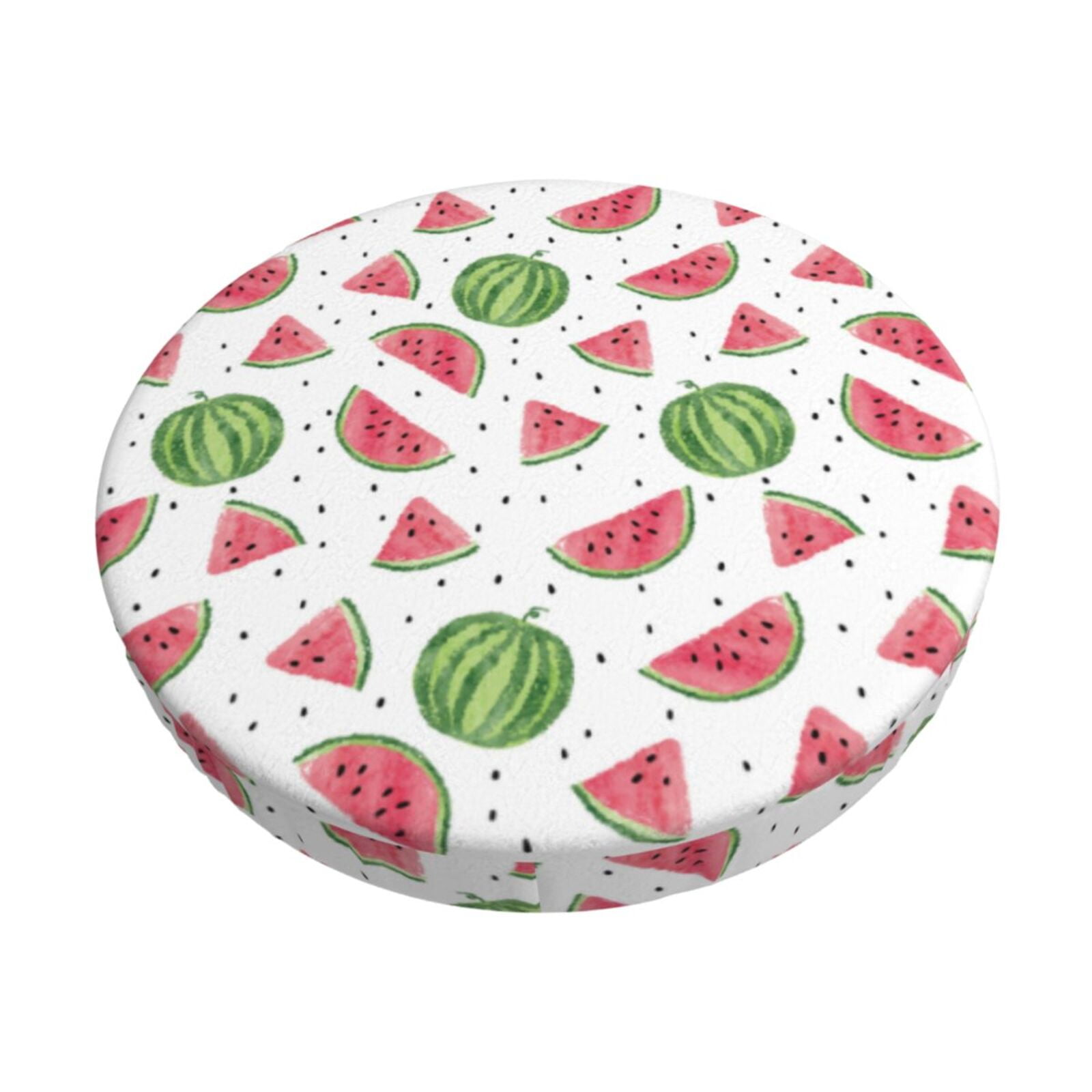 KLL Hand Drawn Watermelon Round Bar Chair Cushion Cover 13 inch ,Bar ...