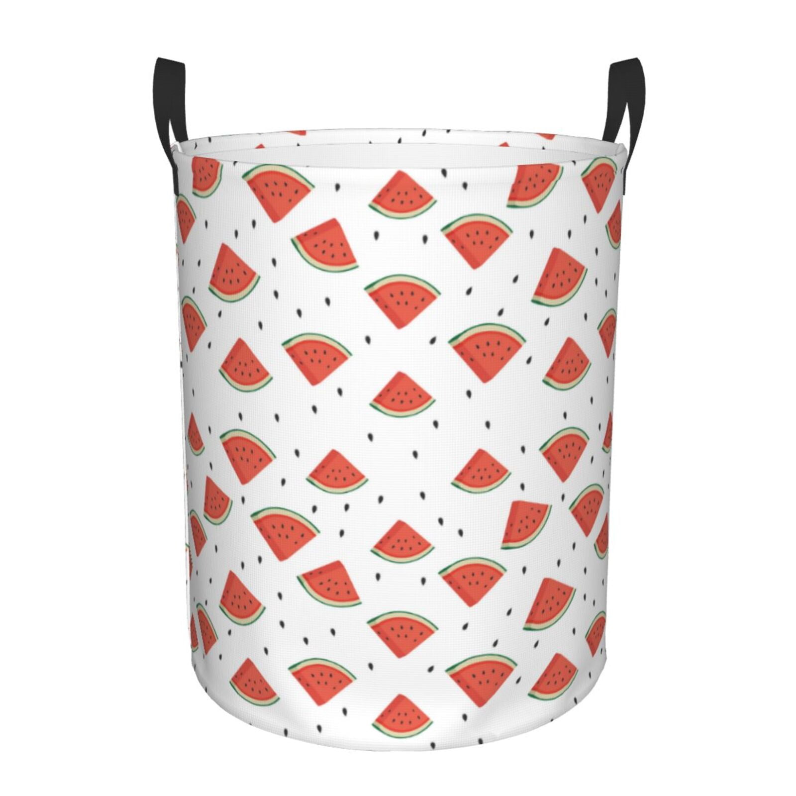 KLL Hand Drawn Watermelon Waterproof Foldable Laundry Hamper Bucket ...