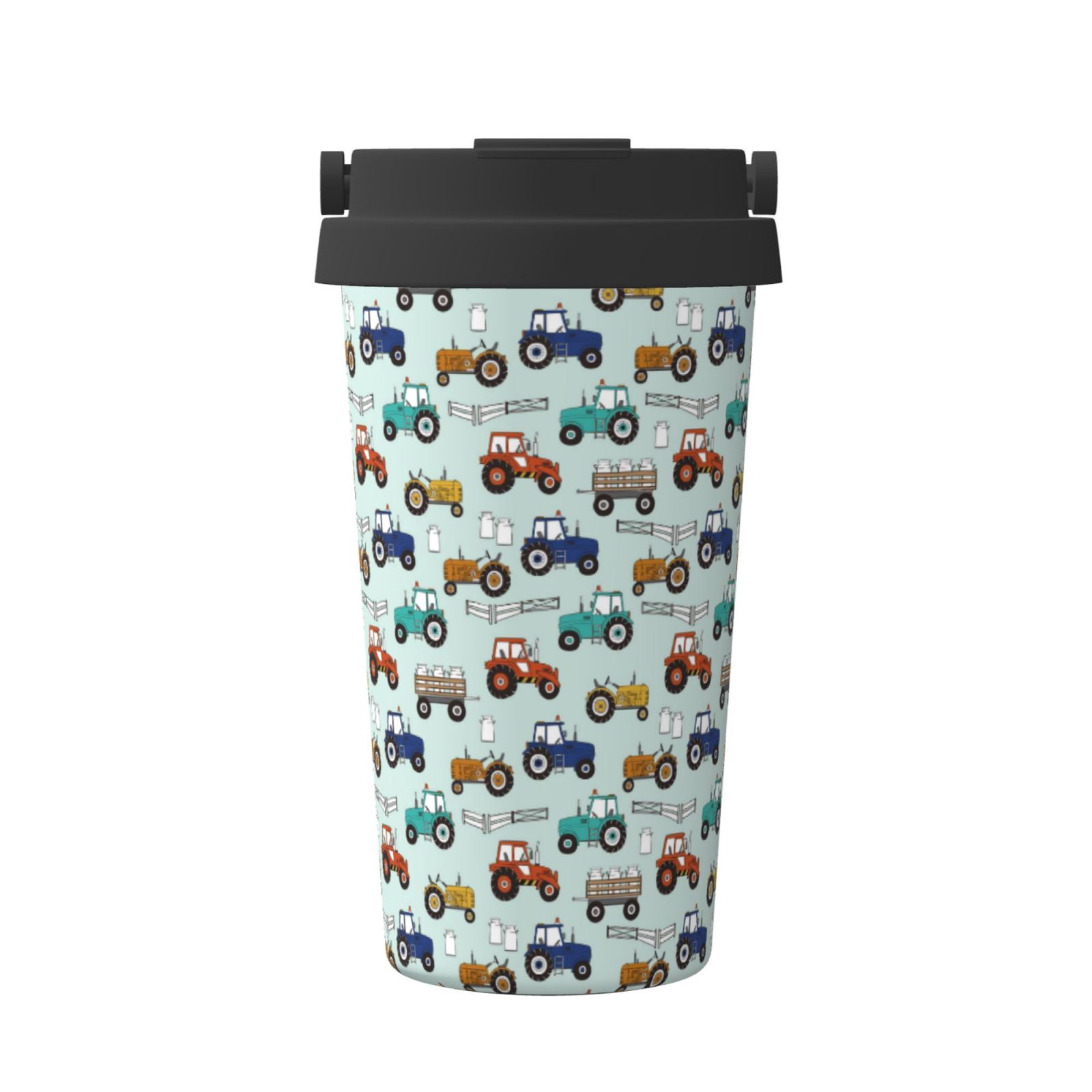 KLL Hand drawn tractors Pattern Stainless Steel Vacuum Insulated ...