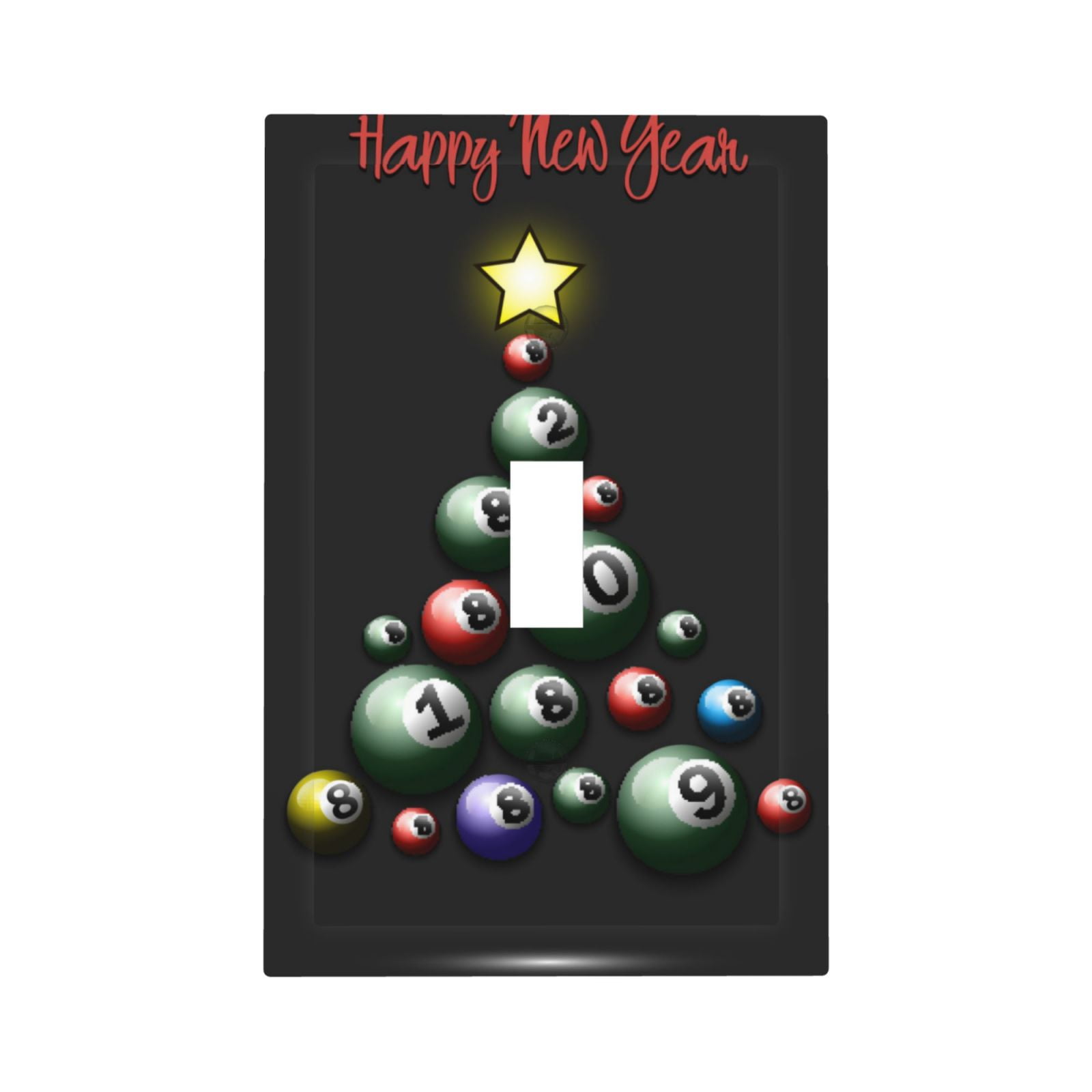 KLL Happy New Year Pattern Electrical Outlet Covers, 3" x 5" 1 Pack ...