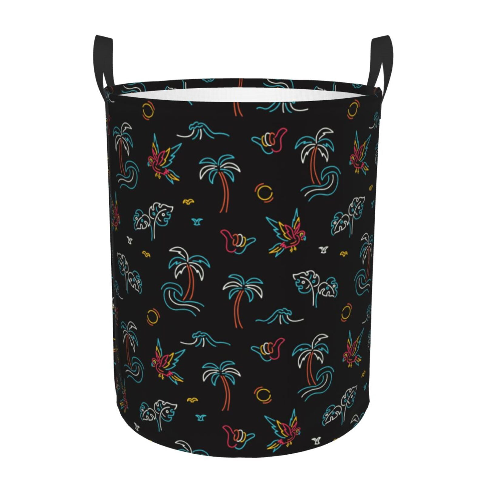 KLL Hawaiian Style Waterproof Foldable Laundry Hamper Bucket with ...