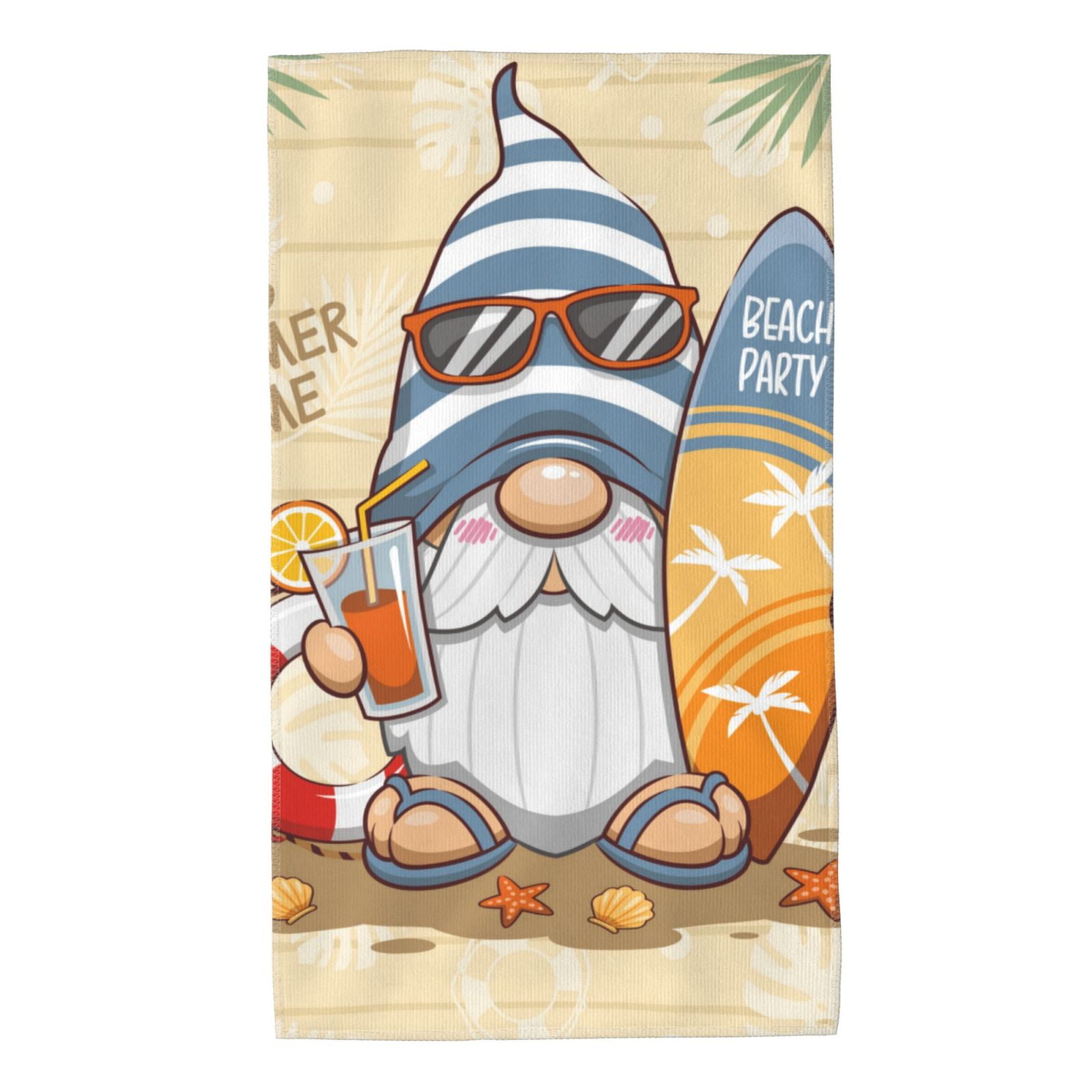 KLL Hello Summer Cute Gnome Ultra Absorbent & Soft Hand Towels for Bath ...