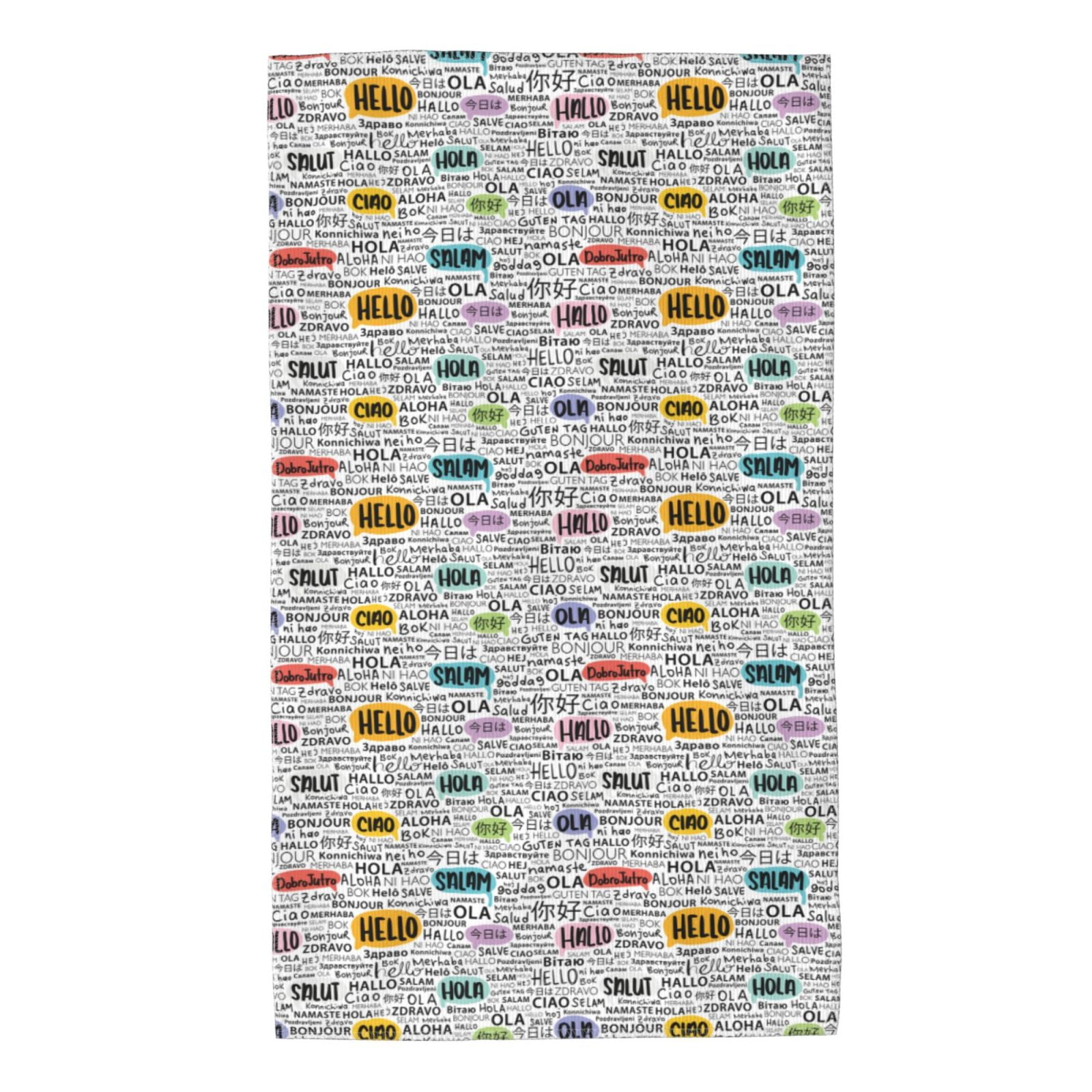 KLL Hello Ultra Absorbent & Soft Hand Towels for Bath, Hand, Face, Gym ...